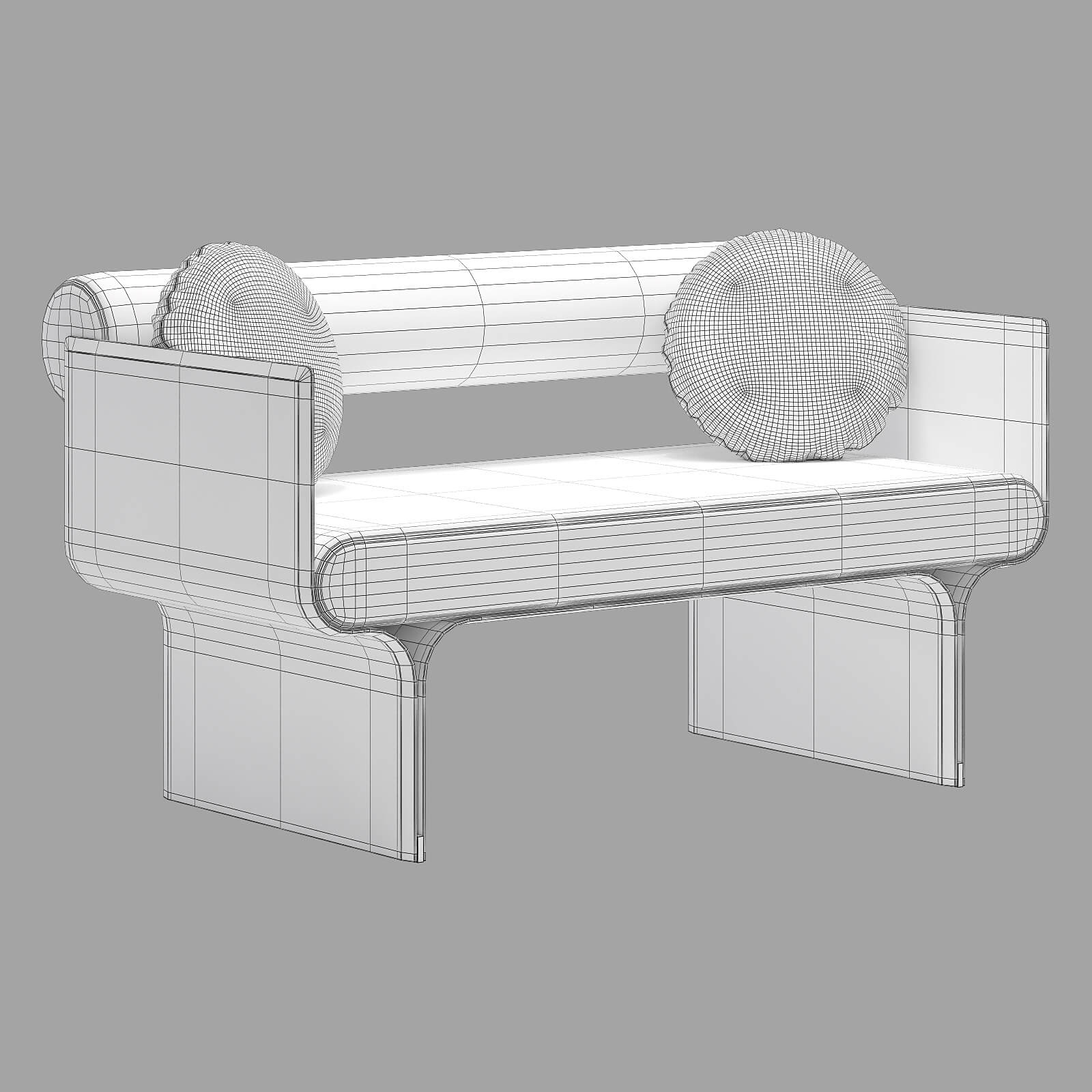 Gallotti and Radice Stami Loveseat - 3D Model by sta_84