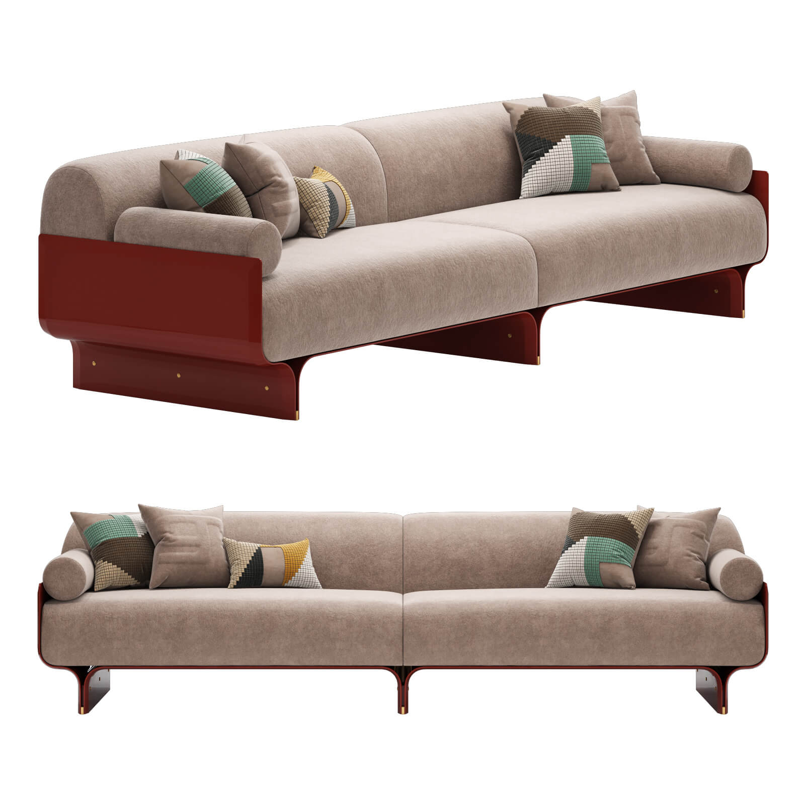 Gallotti and Radice Stami Sofa Large - 3D Model by sta_84