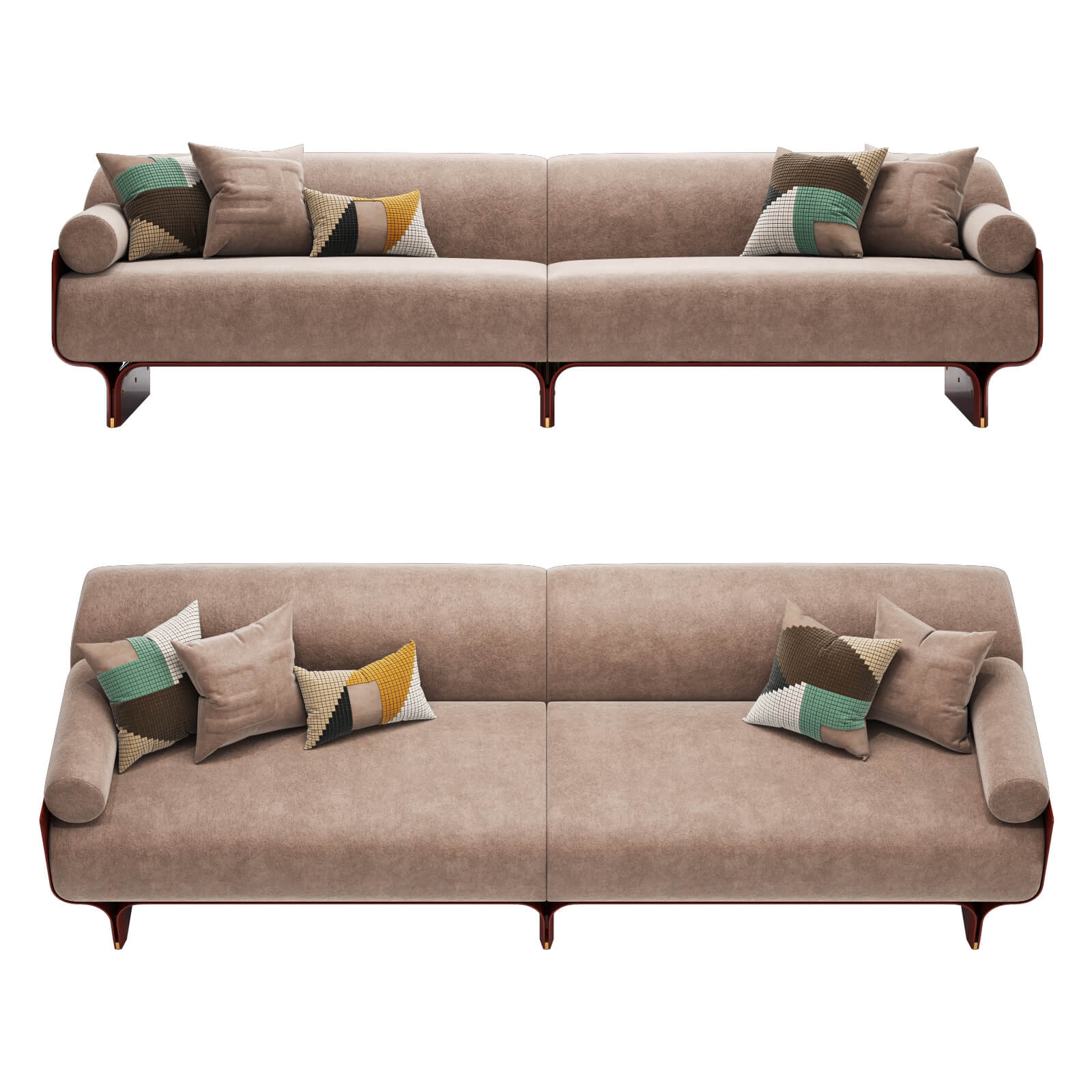 Gallotti and Radice Stami Sofa Large - 3D Model by sta_84
