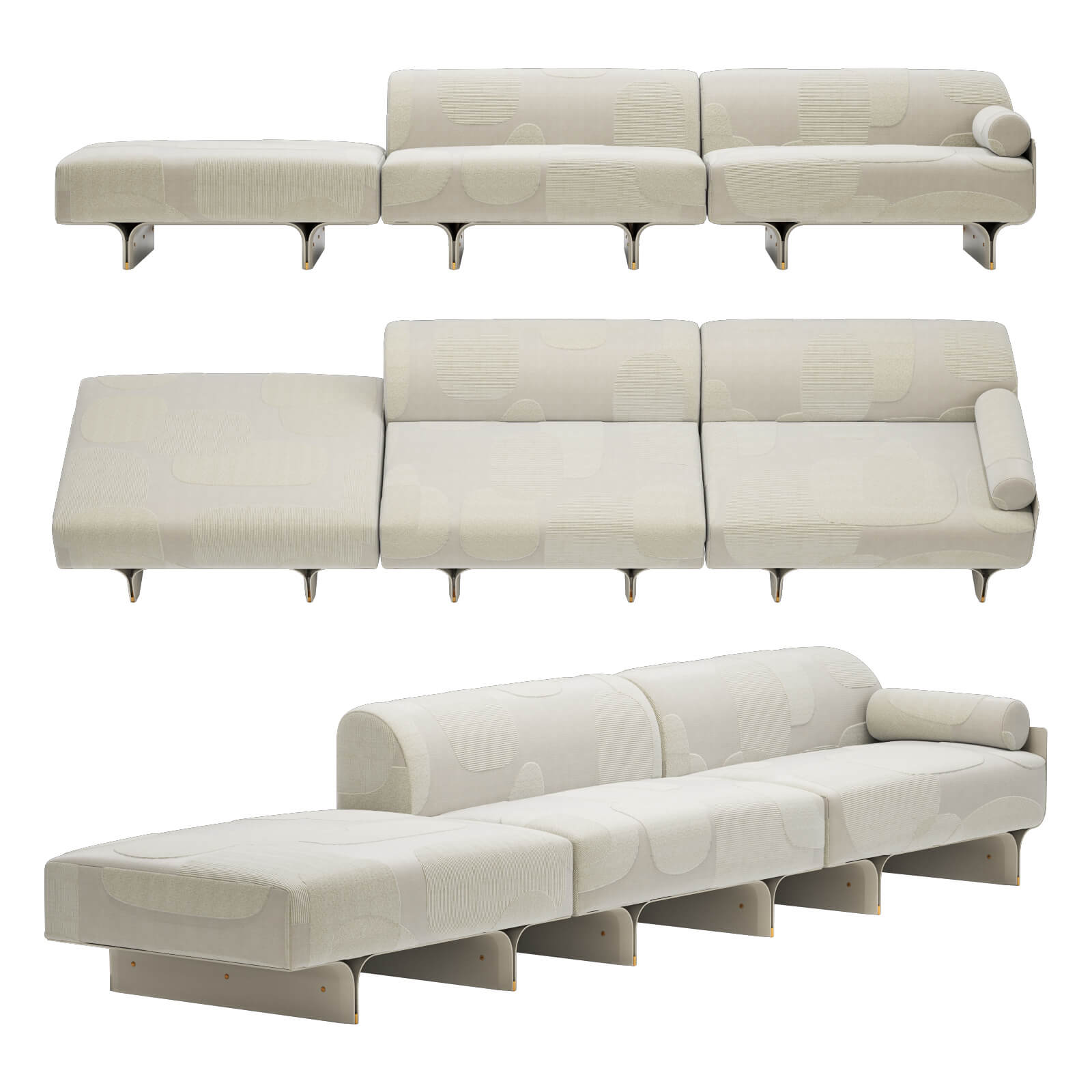 Gallotti and Radice Stami Sofa Plus Composition 1 - 3D Model by sta_84