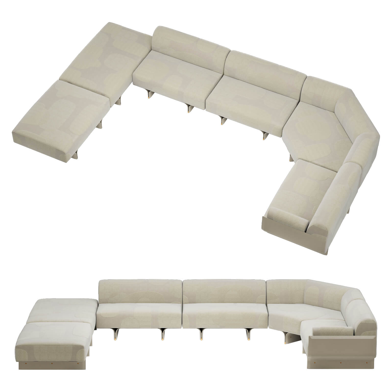 Gallotti and Radice Stami Sofa Plus Composition 3 - 3D Model by sta_84