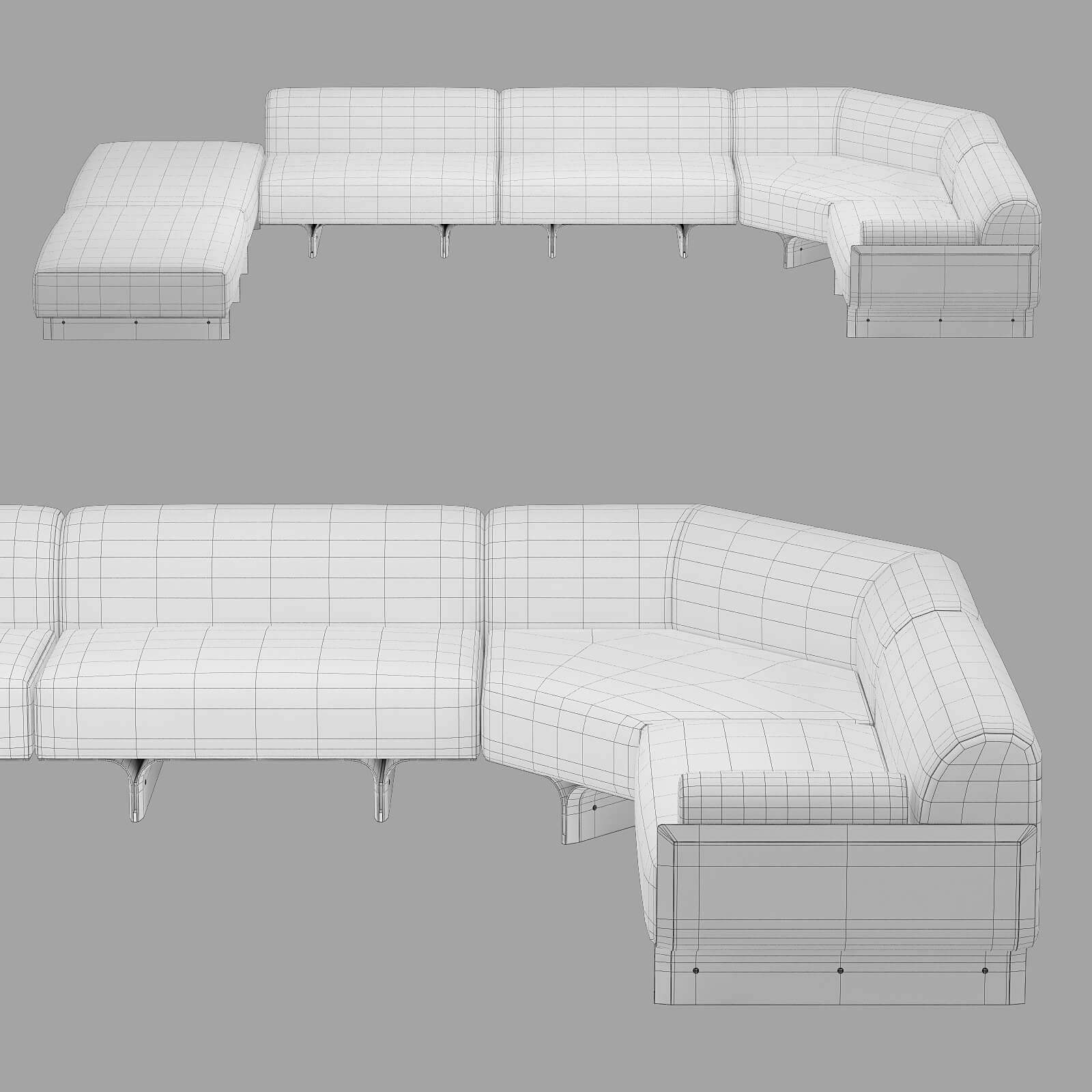 Gallotti and Radice Stami Sofa Plus Composition 3 - 3D Model by sta_84