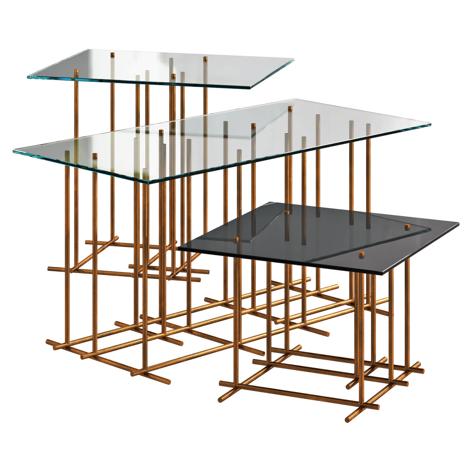 Gallotti and Radice Tetris Coffee Tables Set 1 - 3D Model by sta_84