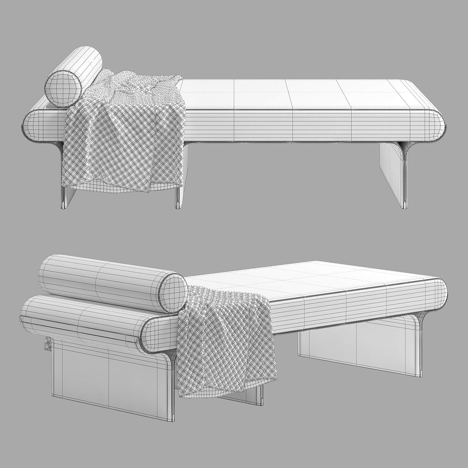 Gallotti & Radice Stami-Daybed 3D Model by sta_84
