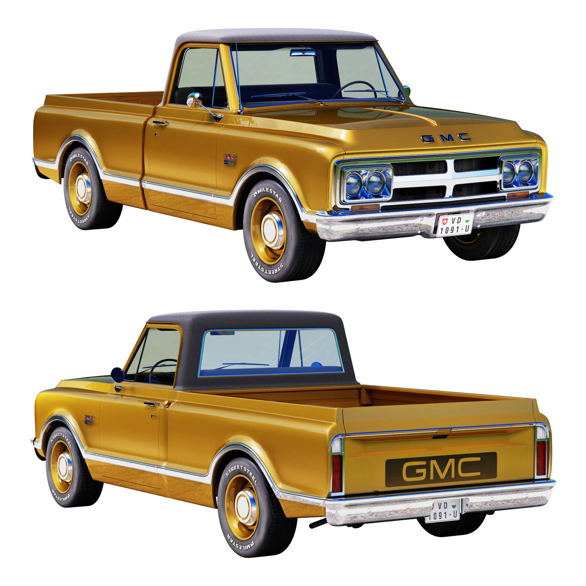 GMC 1500 1968 - 3D Model by sta_84