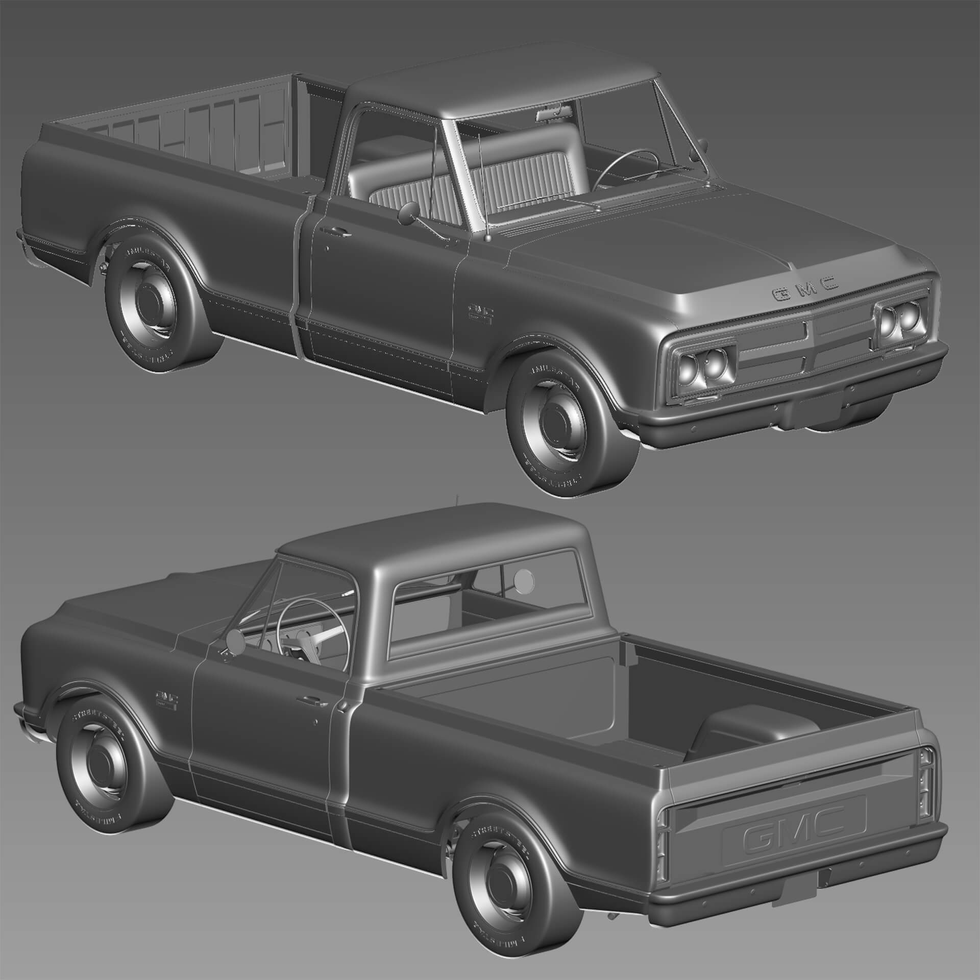 Gmc Truck 3d Model Free