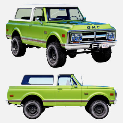 GMC Jimmy 1969 - 3D Model by sta_84