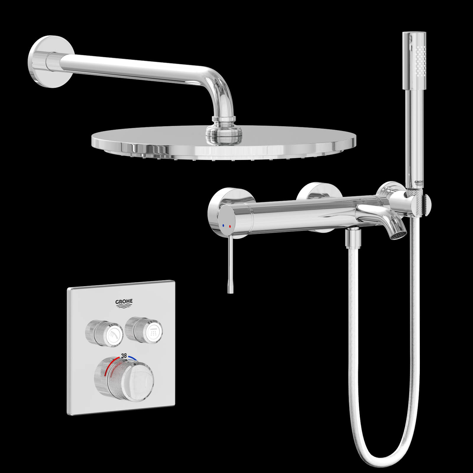 Grohe Essence Set 001 - 3D Model by sta_84