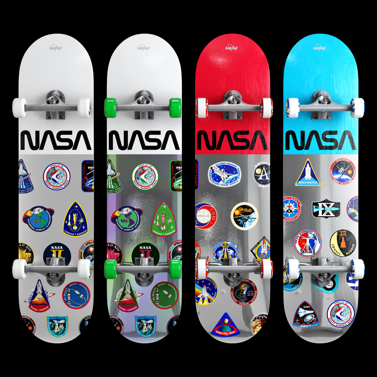 Habitat NASA Skateboard Set - 3D Model by sta_84