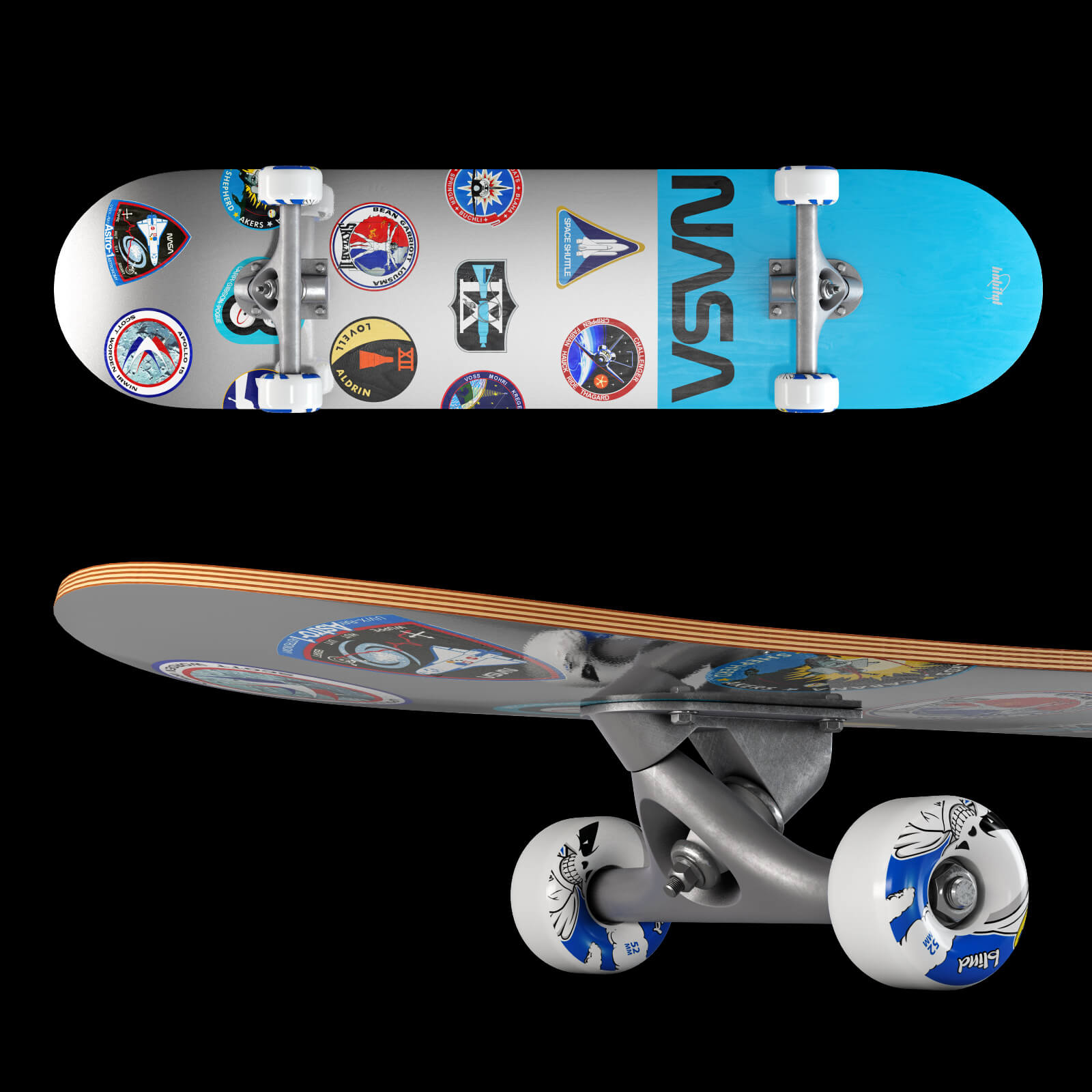 Habitat NASA Skateboard Set - 3D Model by sta_84