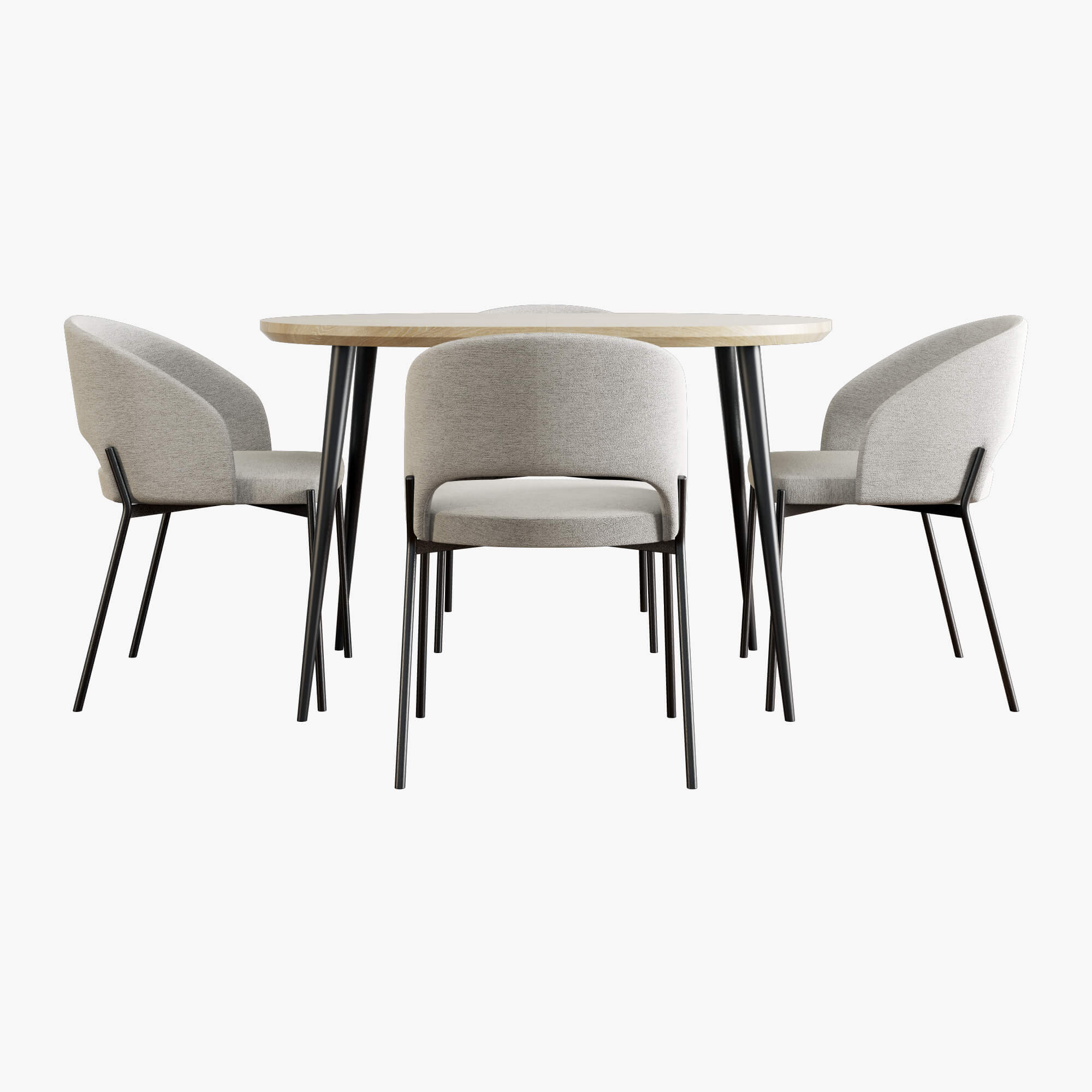 Halmar Dining Set 2 Colorado Table K-164 Cair 3D Model by sta_84