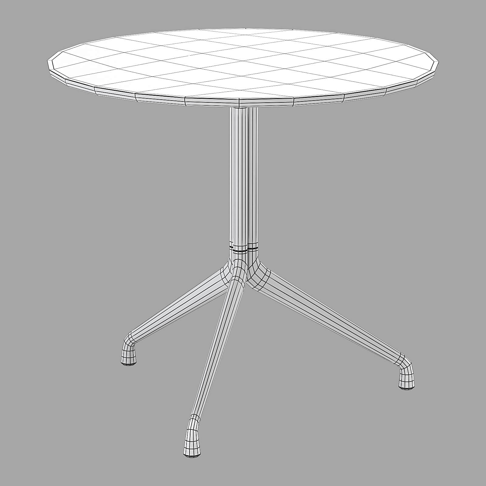 Hay Dining Set Hee Chair-AAC Table 3D Model by sta_84