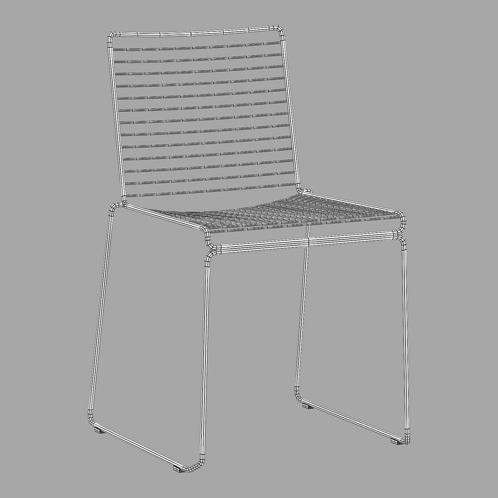 Hay Dining Set Hee Chair-AAC Table 3D Model by sta_84