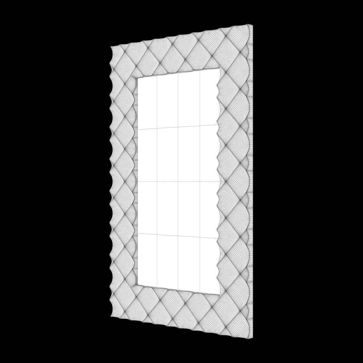 Howard Elliott Collection Krystal Bright Silver Mirror - 3D Model by sta_84