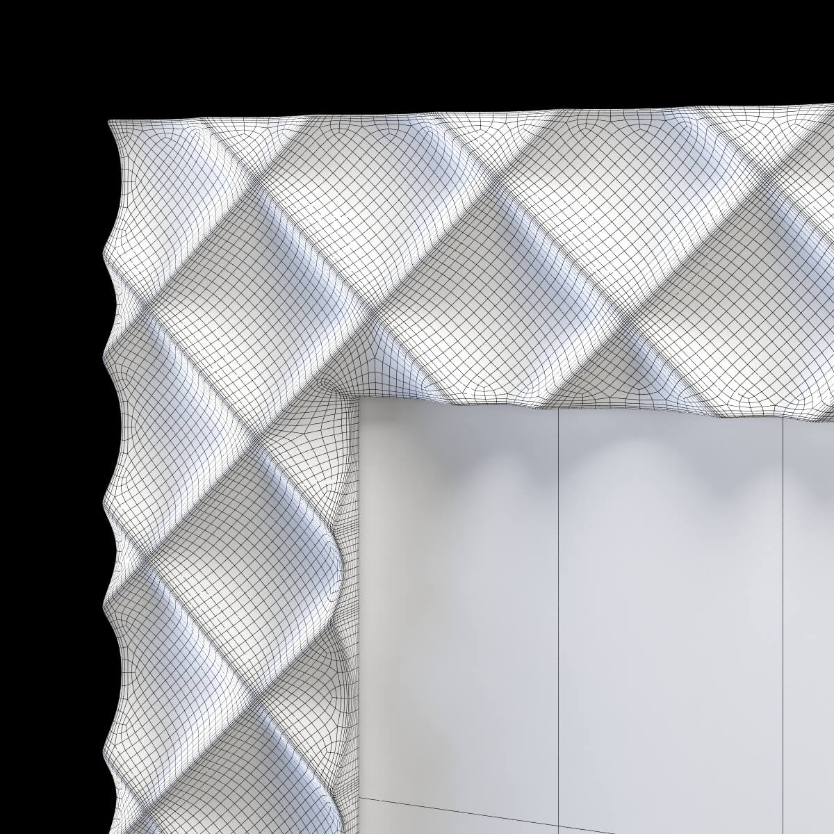 Howard Elliott Collection Krystal Bright Silver Mirror - 3D Model by sta_84