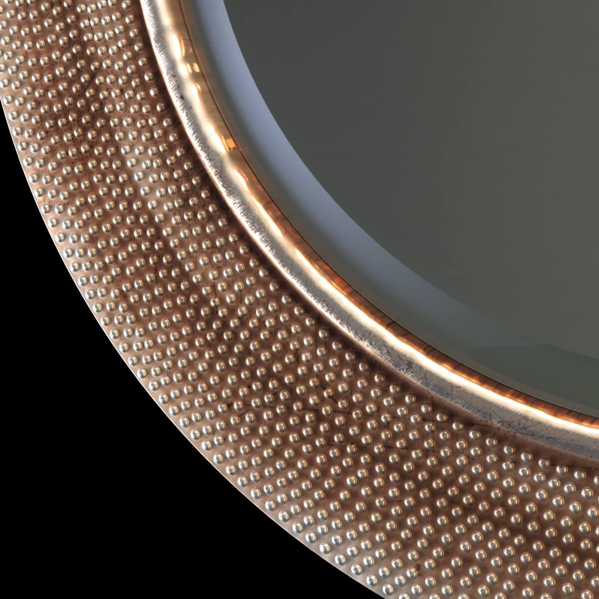 Howard Elliott Collection Yukon Champagne Silver Mirror - 3D Model by ...