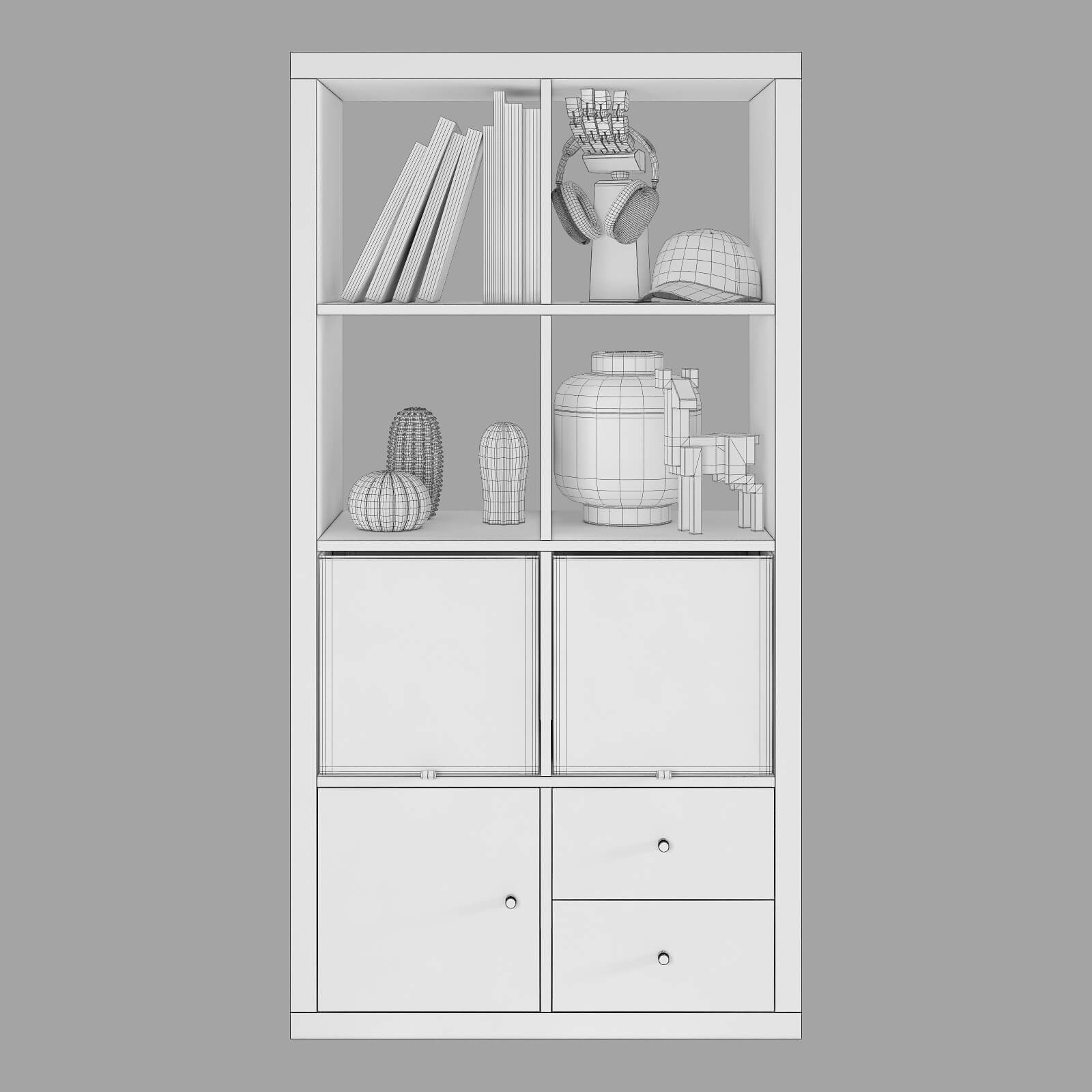 IKEA Kallax 80275887 - 3D Model by sta_84