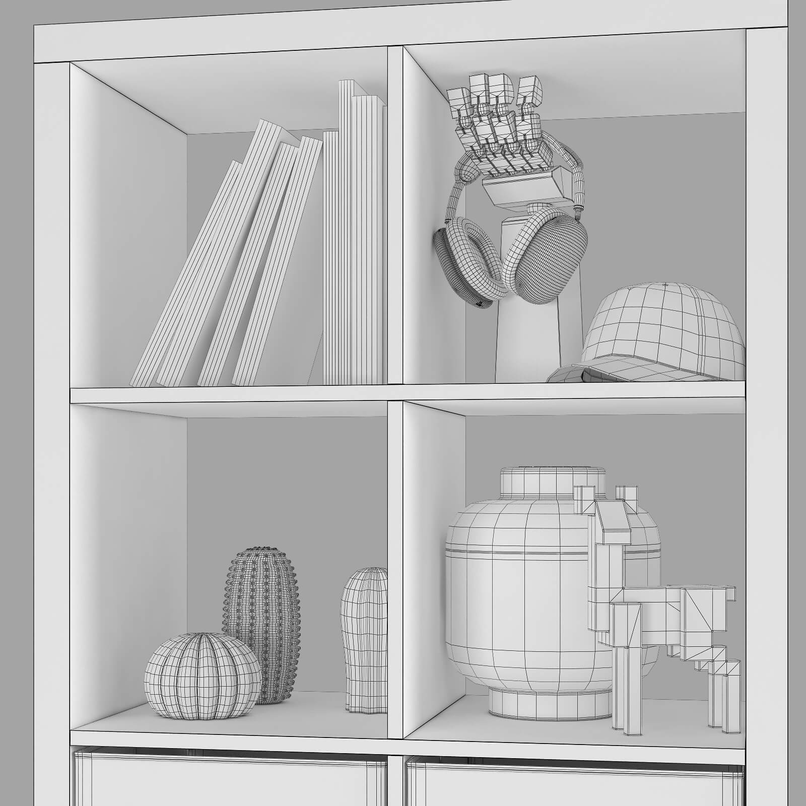 IKEA Kallax 80275887 - 3D Model by sta_84