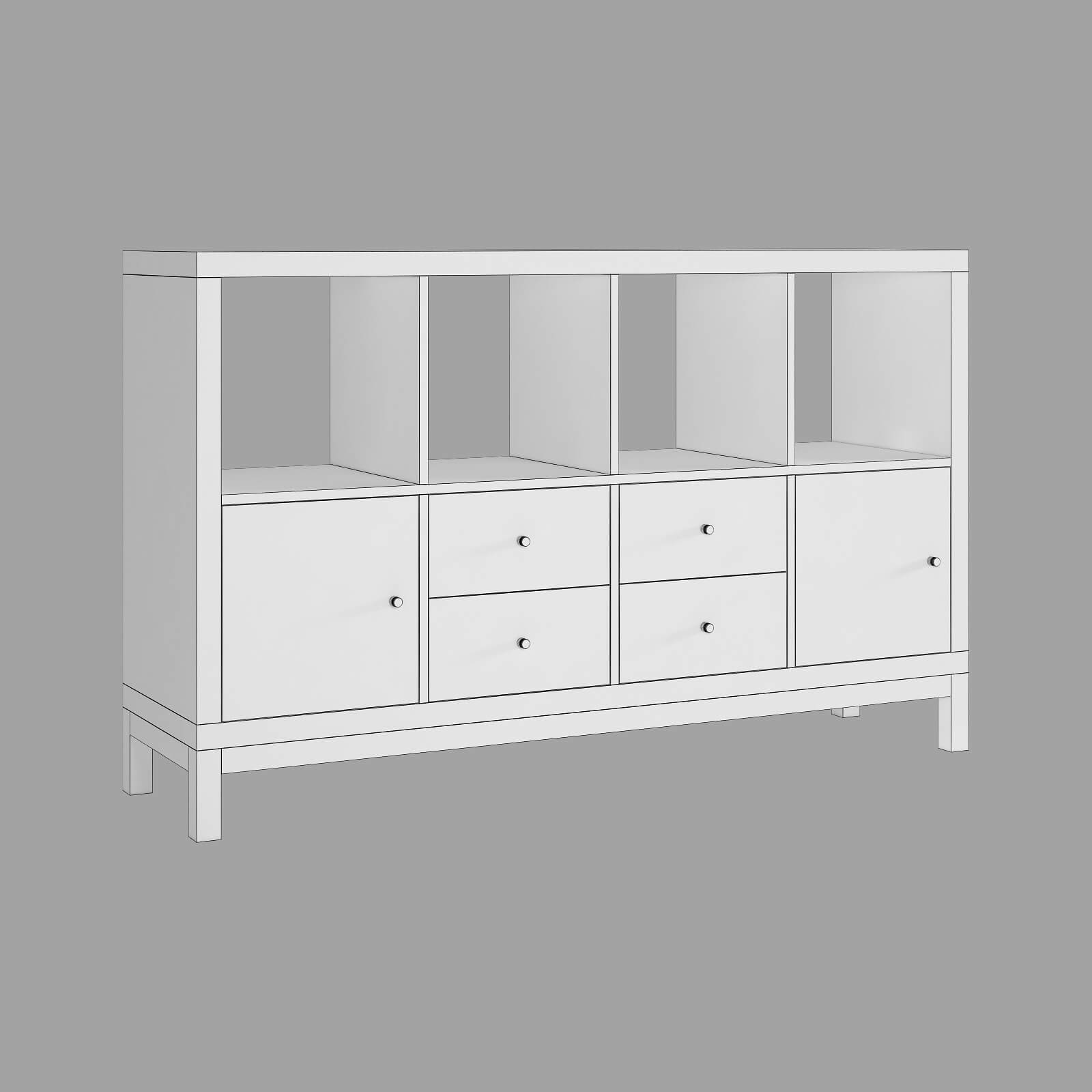IKEA Kallax shelves - 3D Model by sta_84