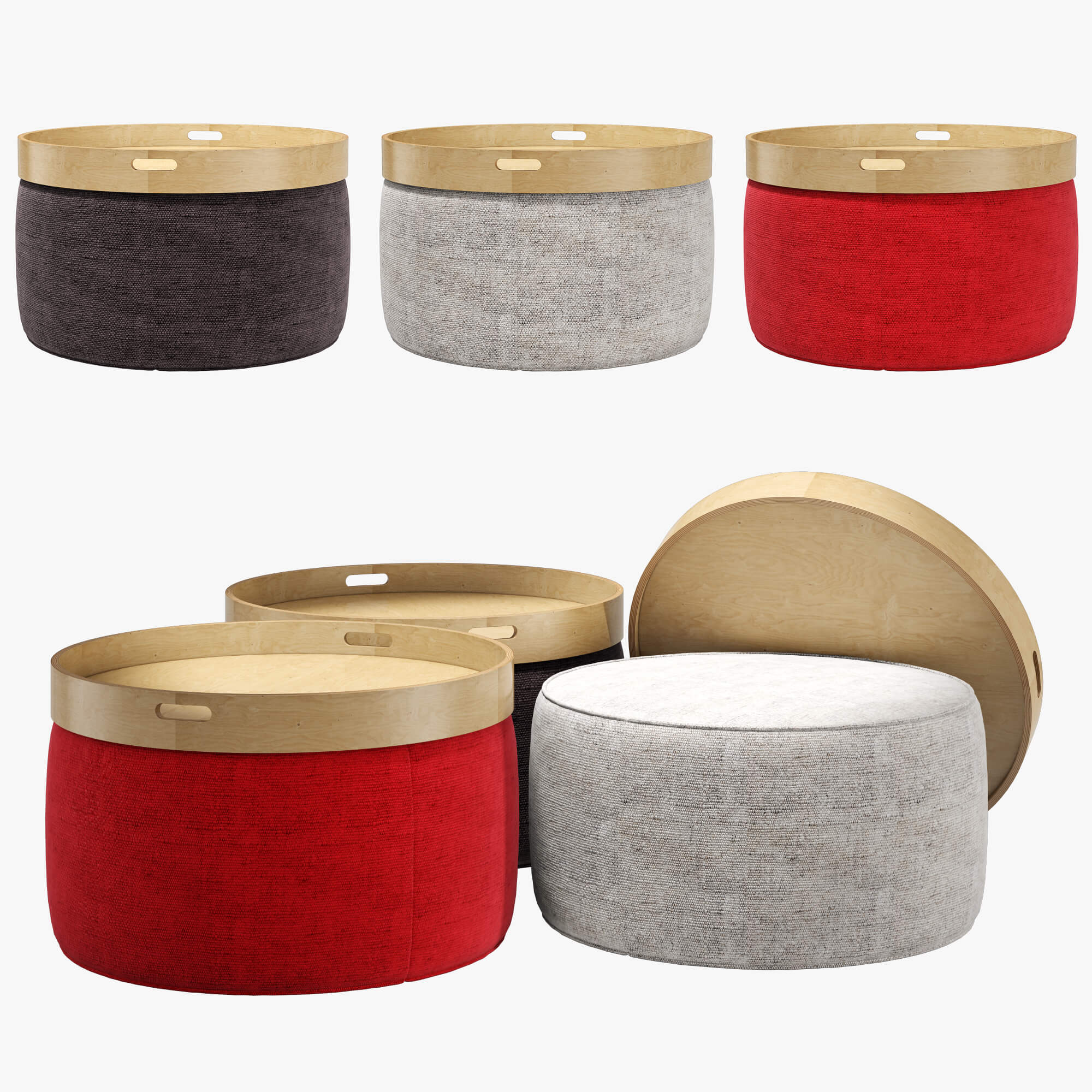 Irafox Design Ottoman - 3D Model by sta_84