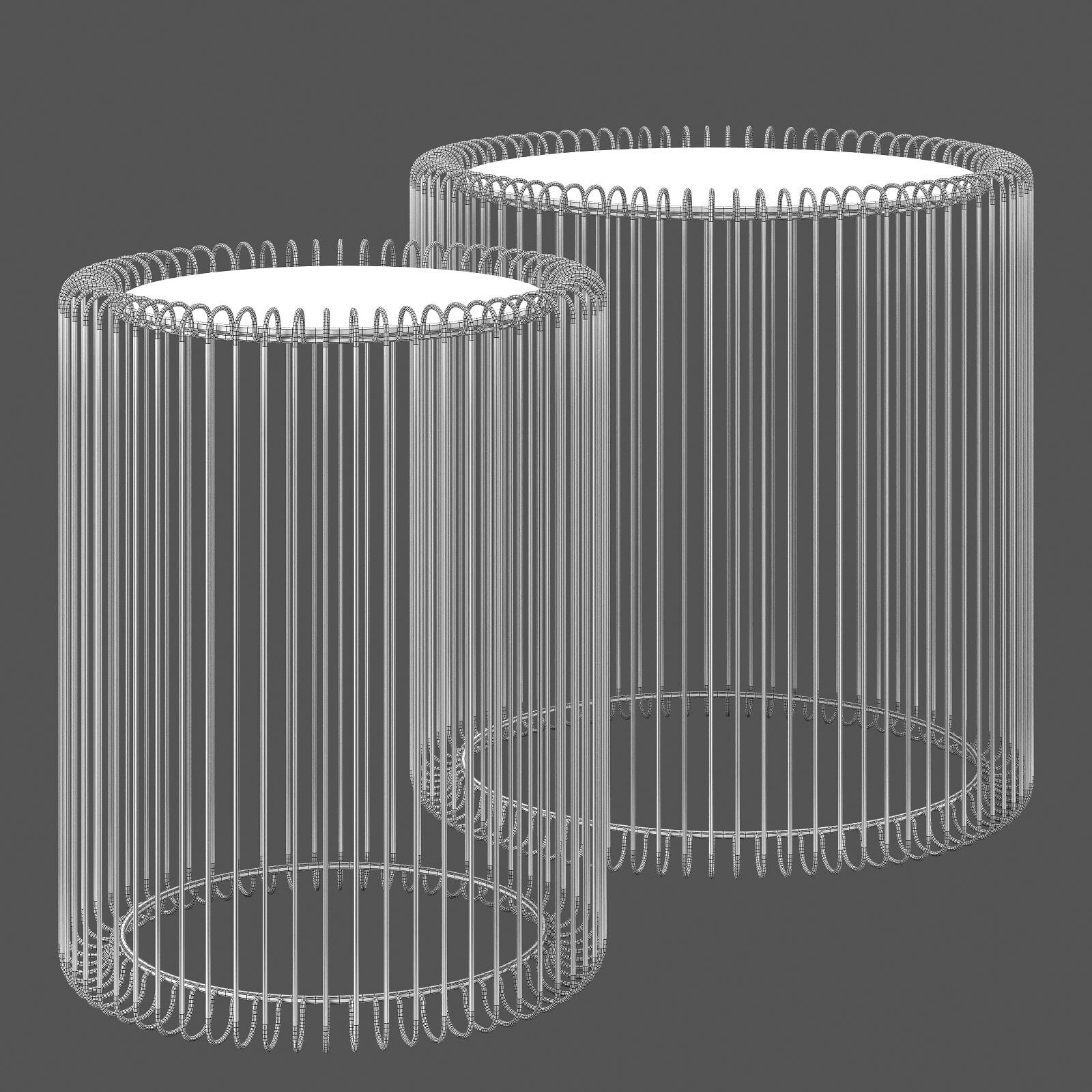 Kare Wire Coffee Table Black - 3D Model by sta_84