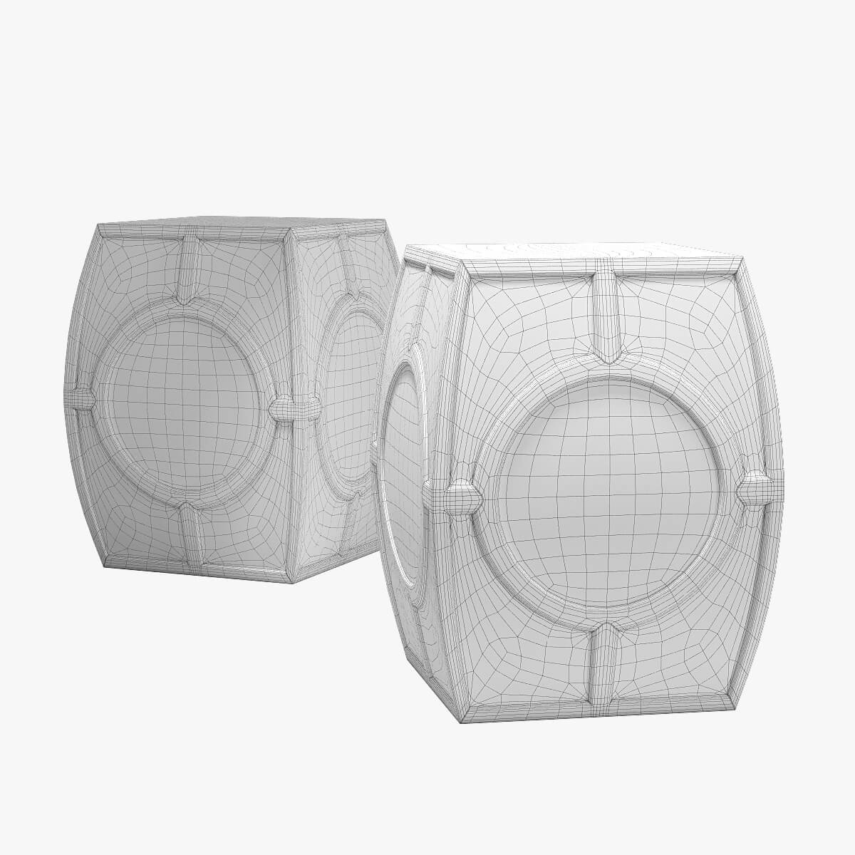 Kathy Kuo Home Oculus Garden Stool - 3D Model by sta_84