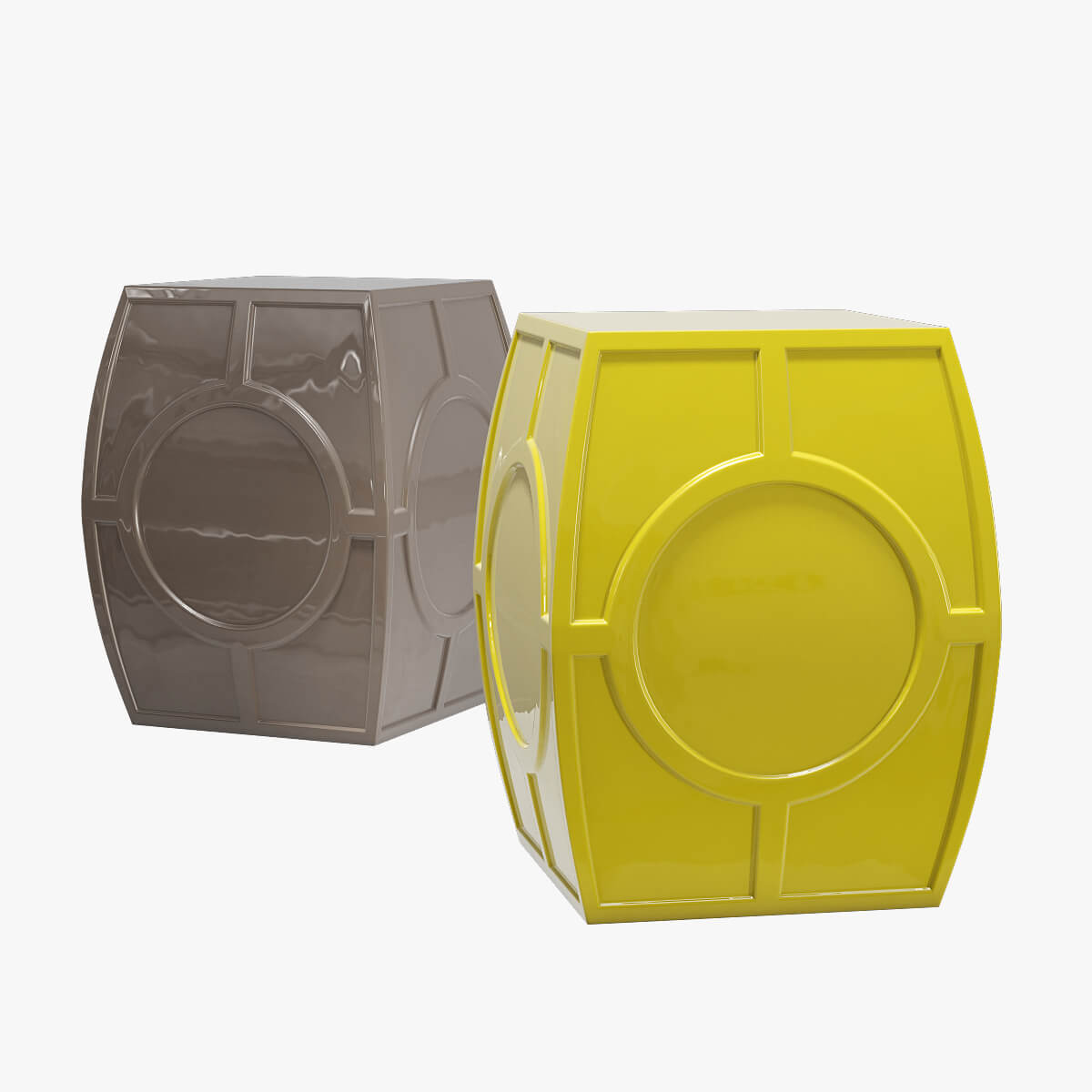 Kathy Kuo Home Oculus Garden Stool - 3D Model by sta_84