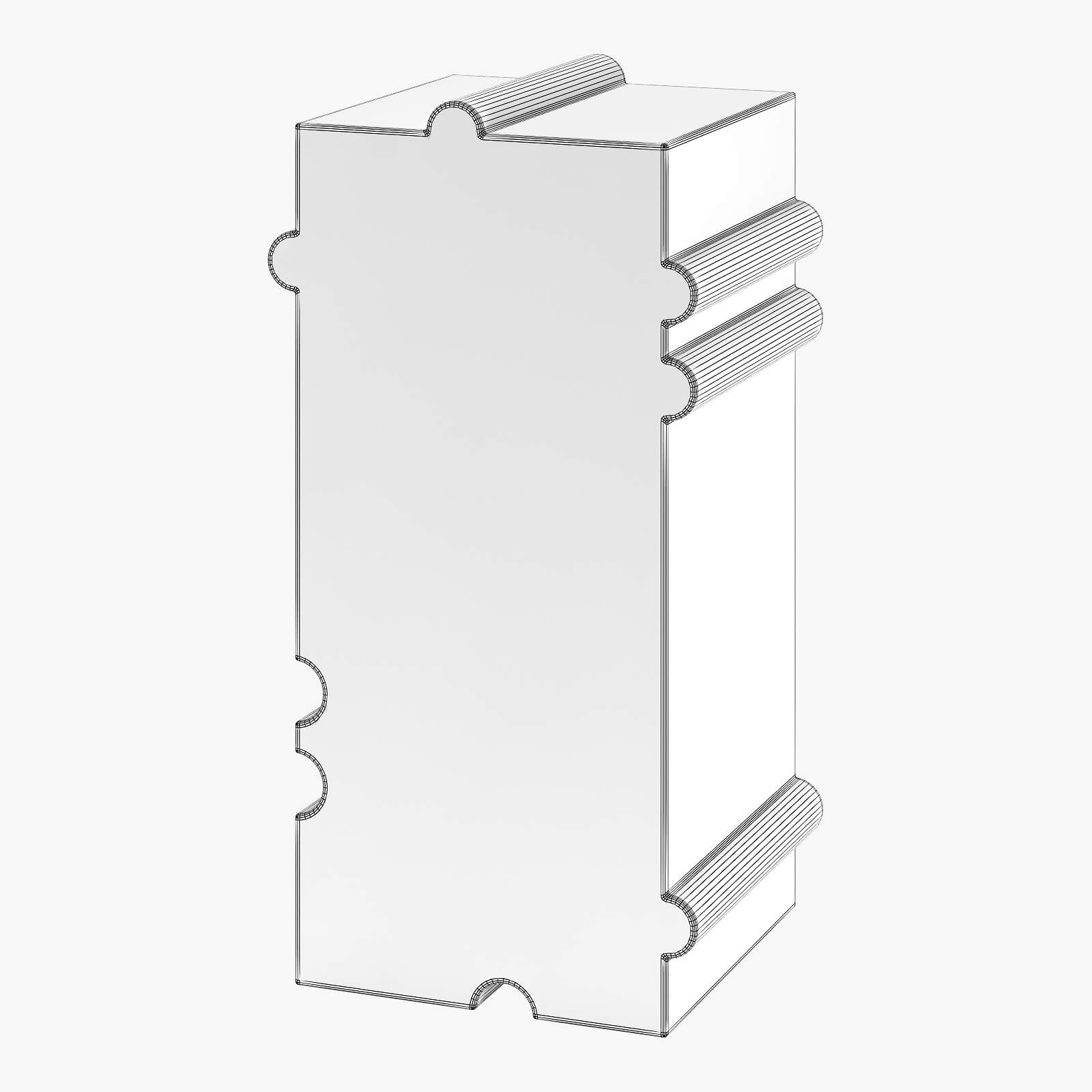 Kelly Wearstler Hume Modular Stone Bench - 3D Model by sta_84