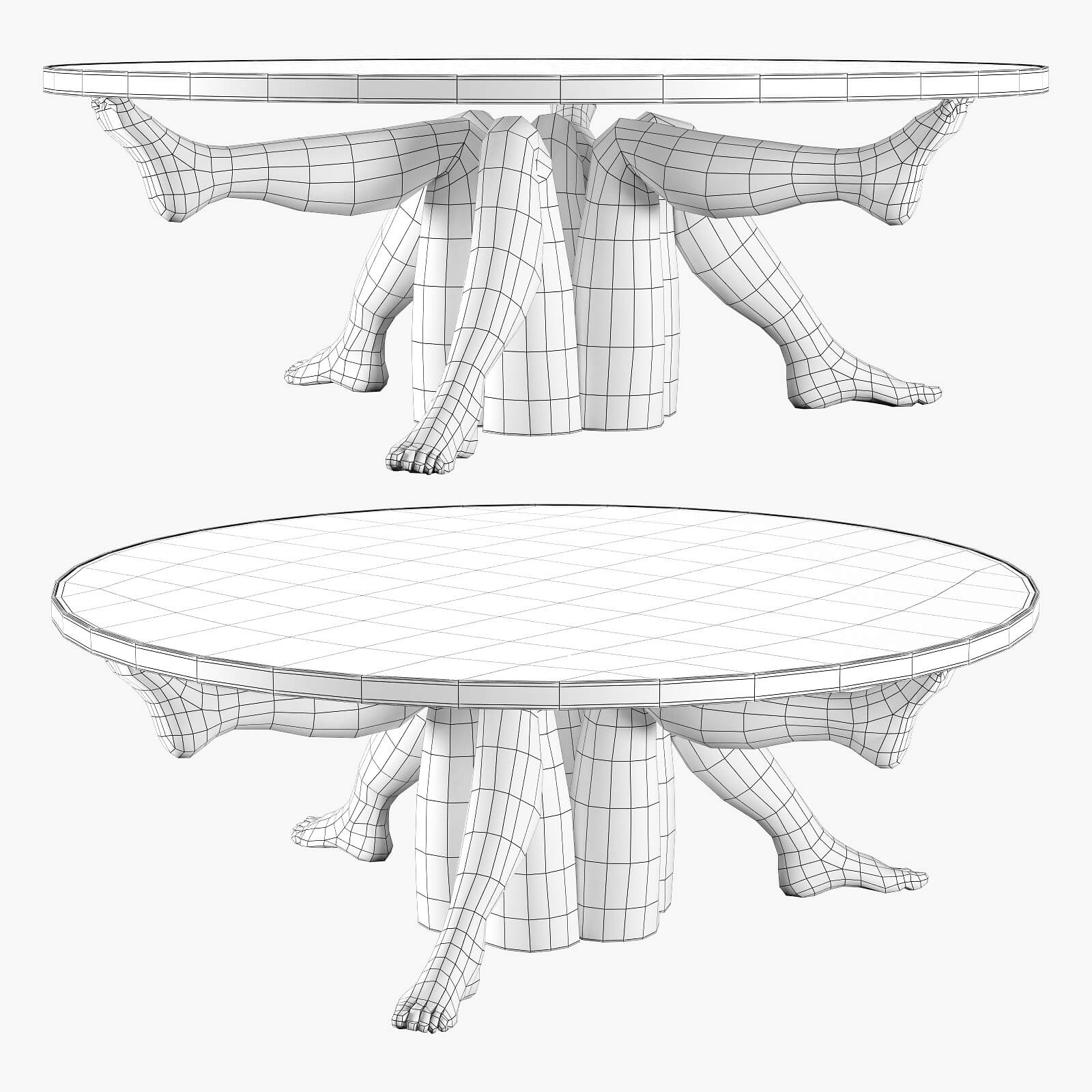Kelly Wearstler Superluxe Isadora Table - 3D Model by sta_84