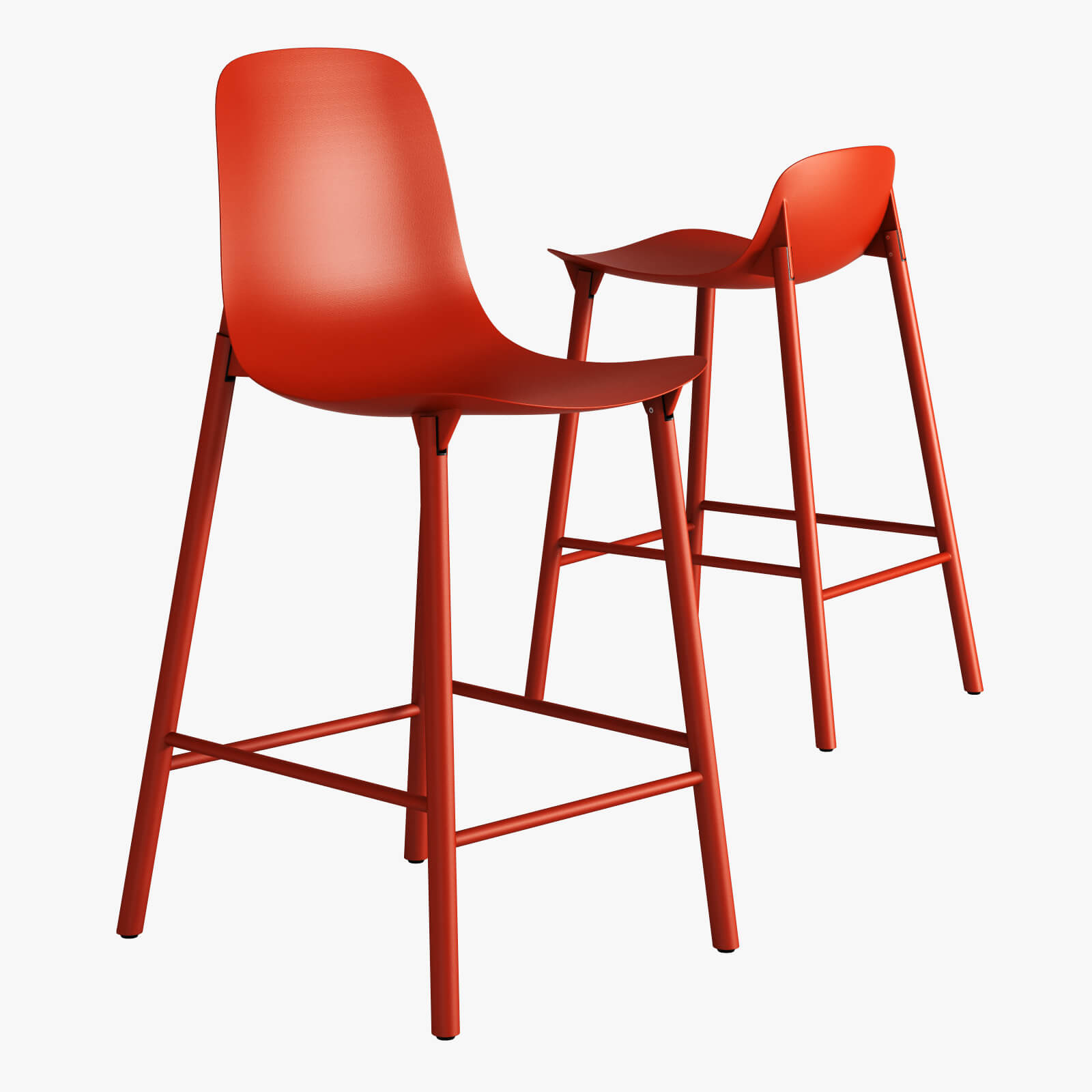 Kristalia Sharky Stool Metal - 3D Model by sta_84