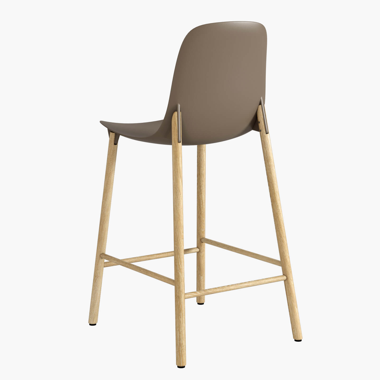 Kristalia Sharky Stool Wood - 3D Model by sta_84
