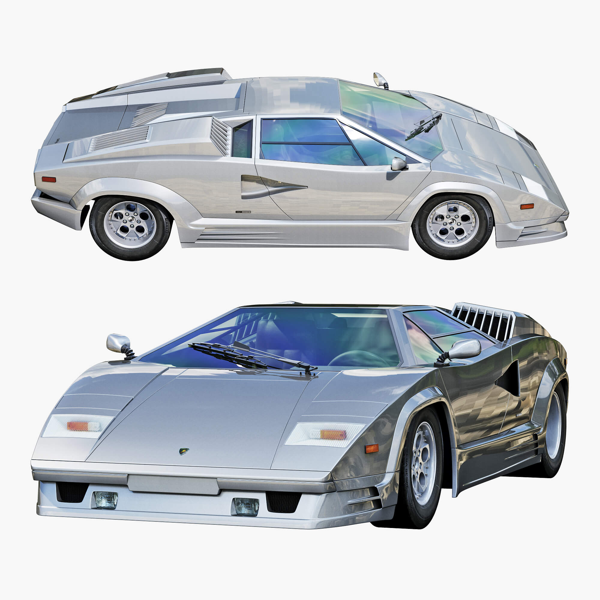 Lamborghini Countach 5000Qv - 3D Model by sta_84