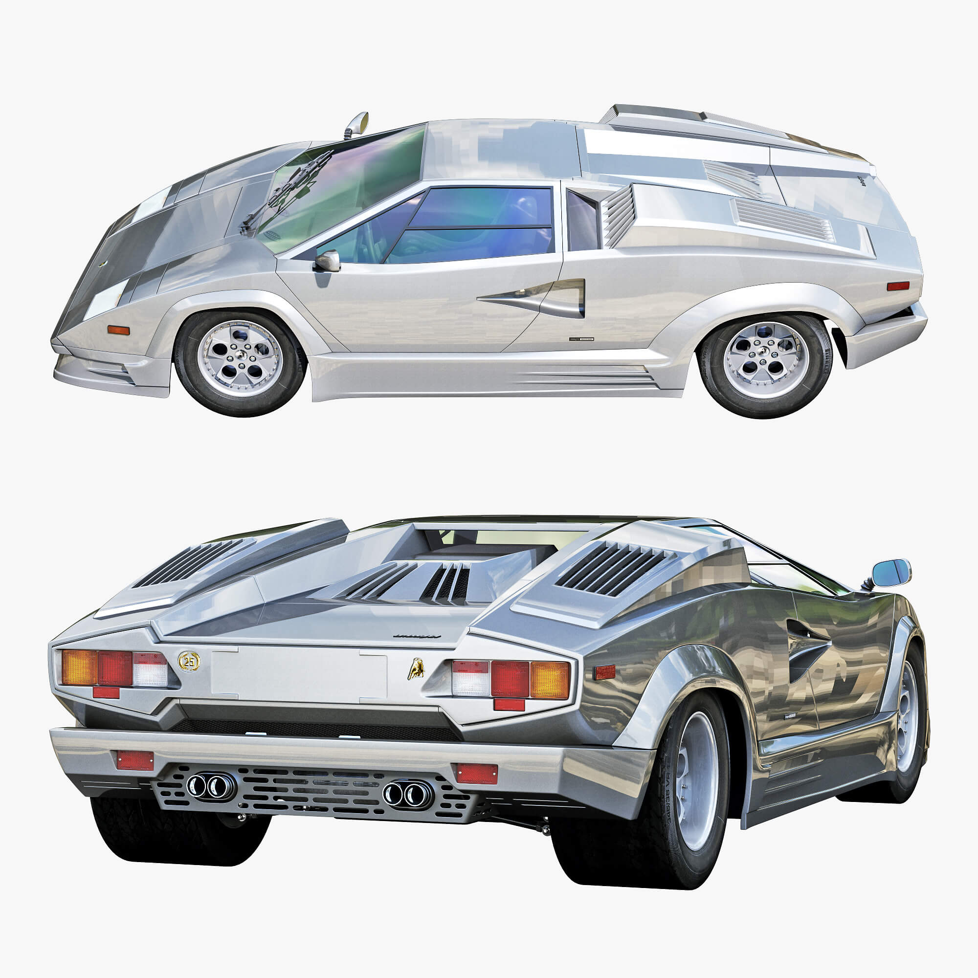 Lamborghini Countach 5000Qv - 3D Model by sta_84