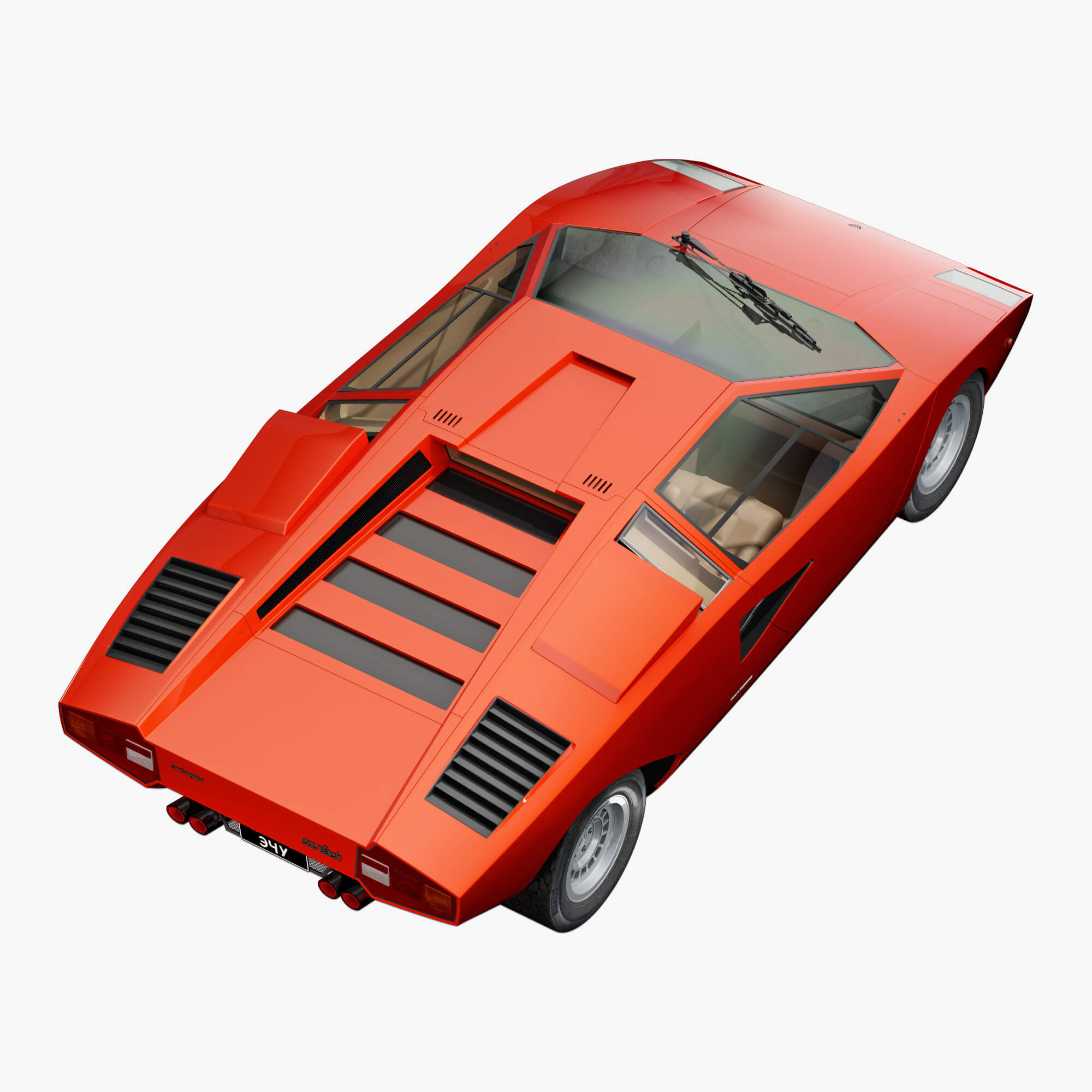 Lamborghini Countach LP400 - 3D Model by sta_84