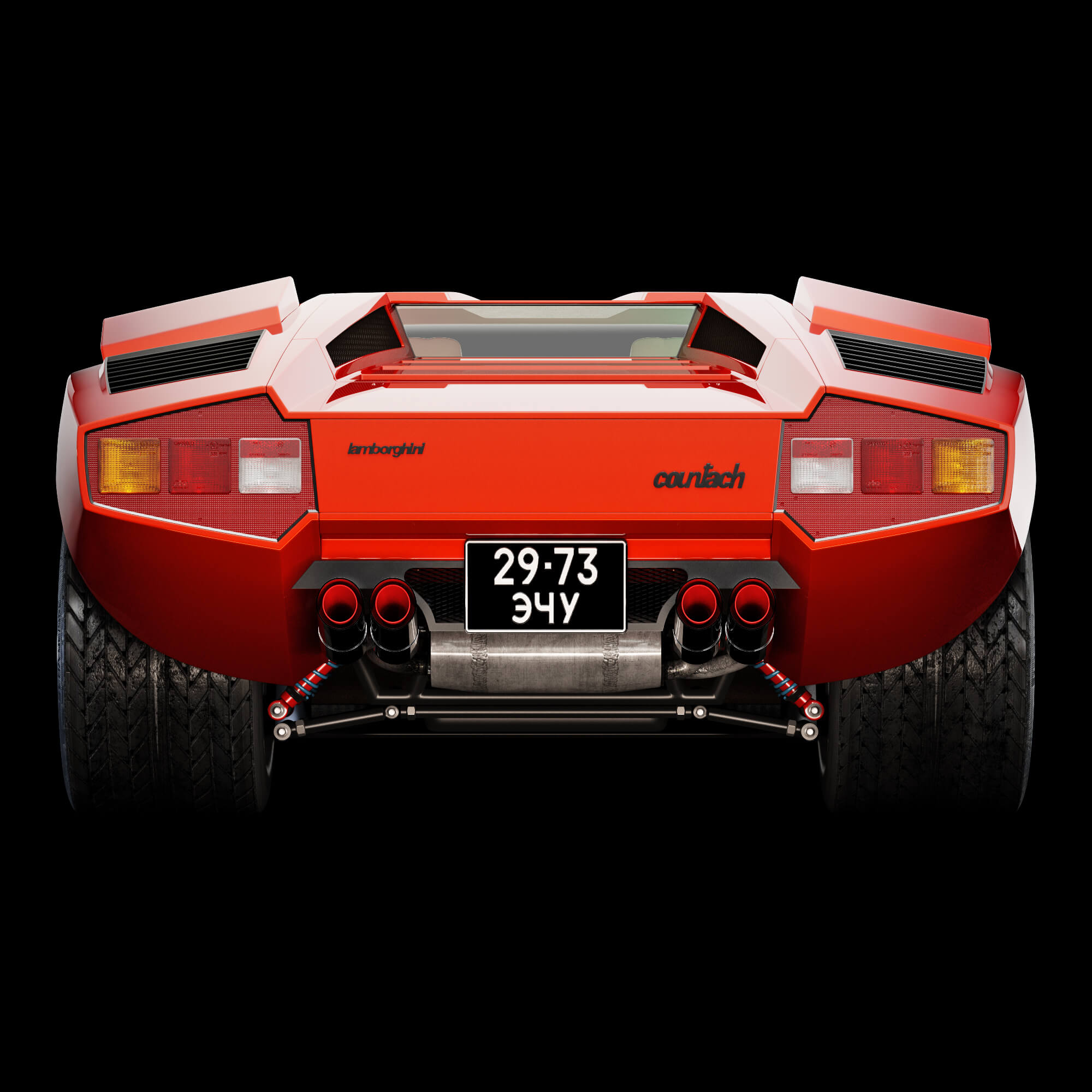 Lamborghini Countach LP400 - 3D Model by sta_84