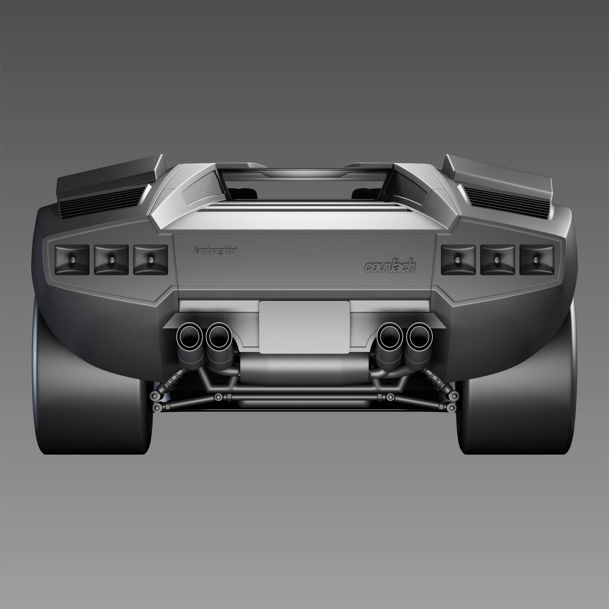 Lamborghini Countach LP400 - 3D Model by sta_84