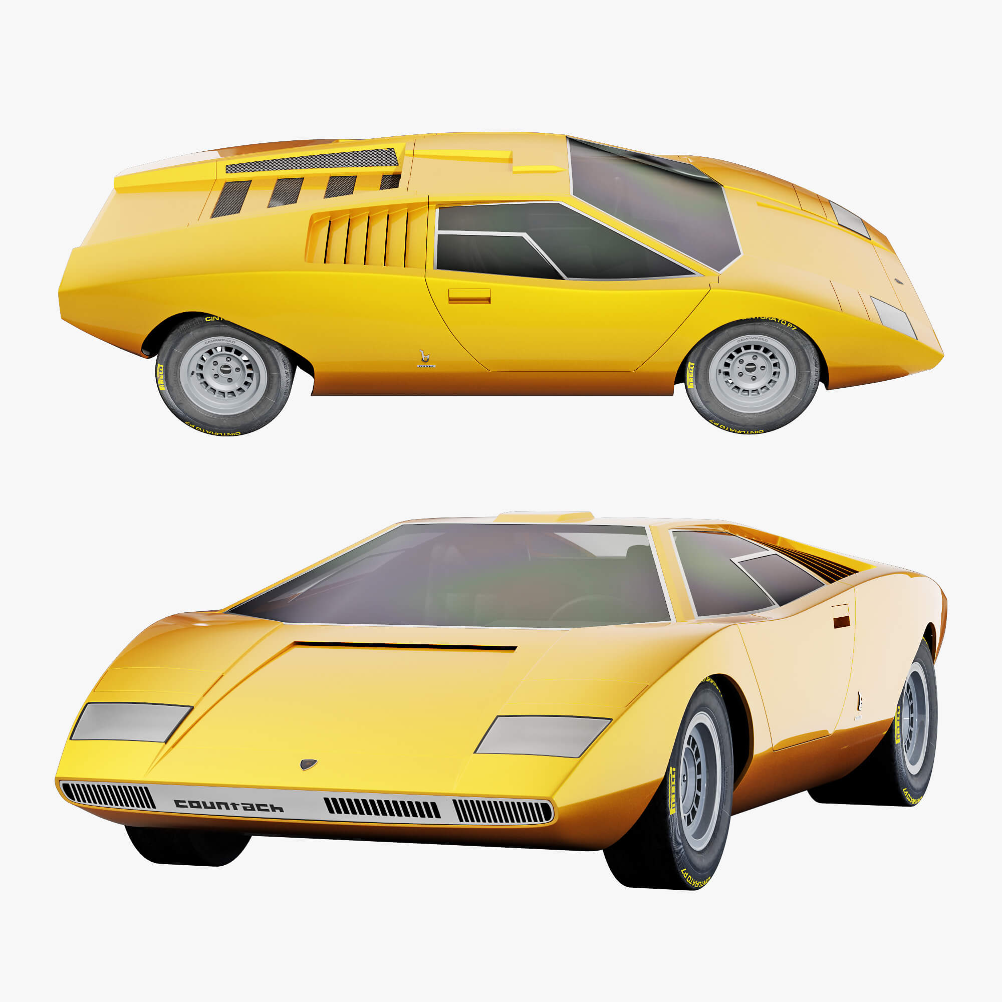 Lamborghini Countach LP500 - 3D Model by sta_84