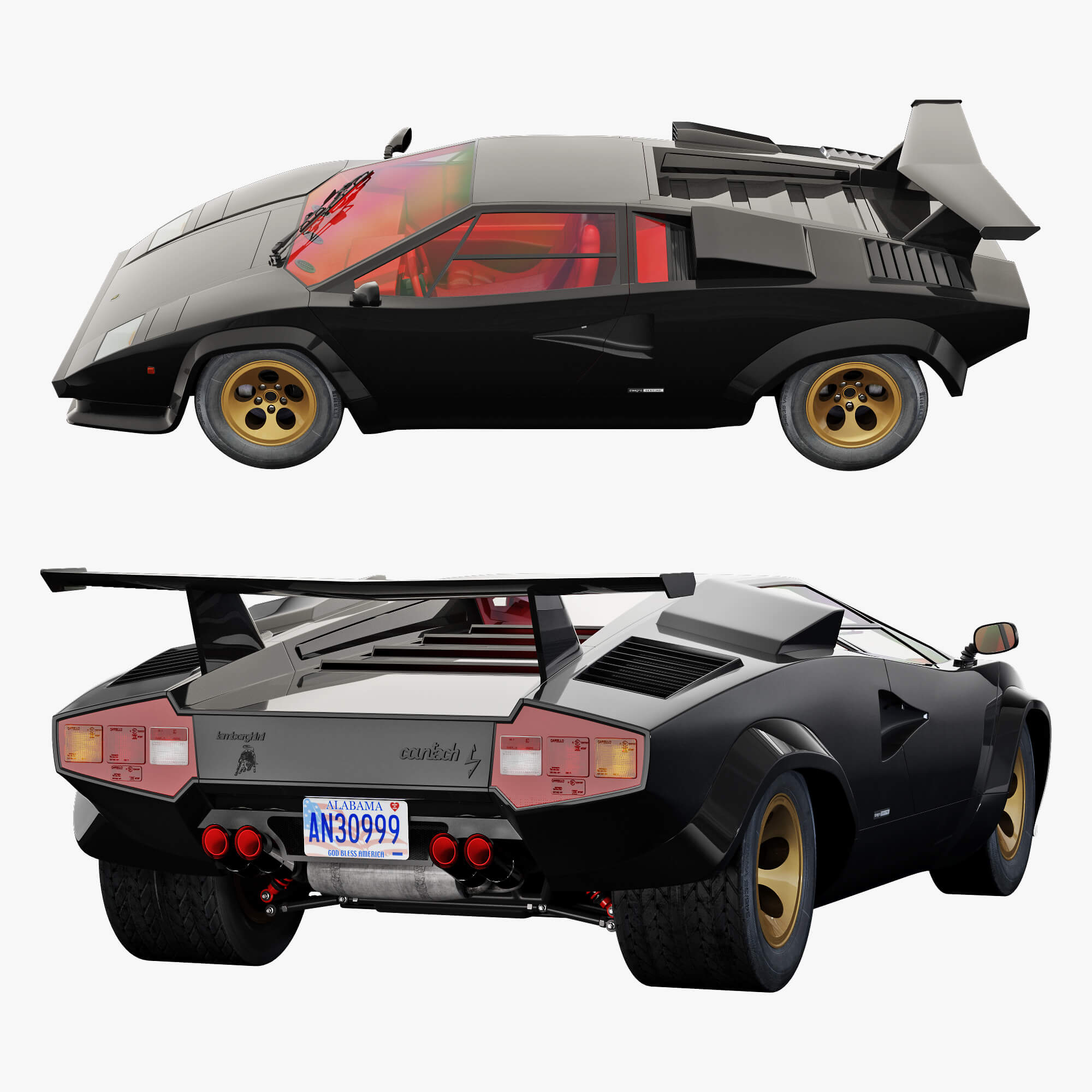 Lamborghini Countach Lp500S - 3D Model by sta_84