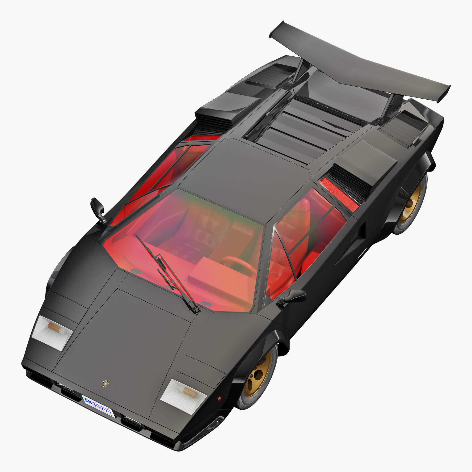 Lamborghini Countach Lp500S - 3D Model by sta_84