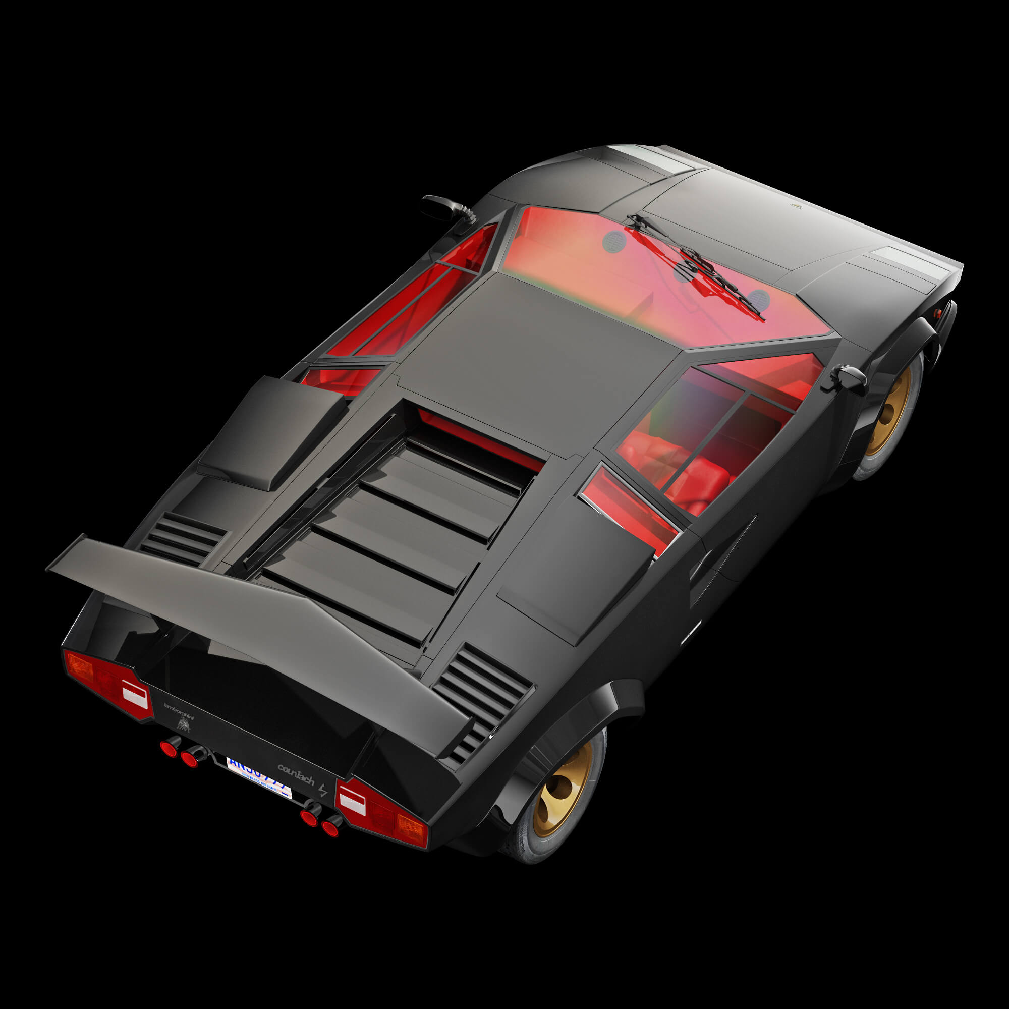 Lamborghini Countach Lp500S - 3D Model by sta_84