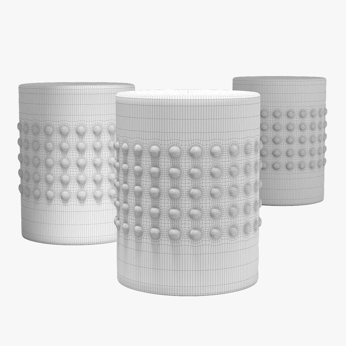 Latitude Run Still Stud Garden Stool - 3D Model by sta_84