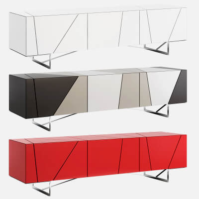 Ligne Roset Lines Sideboard - 3D Model by sta_84