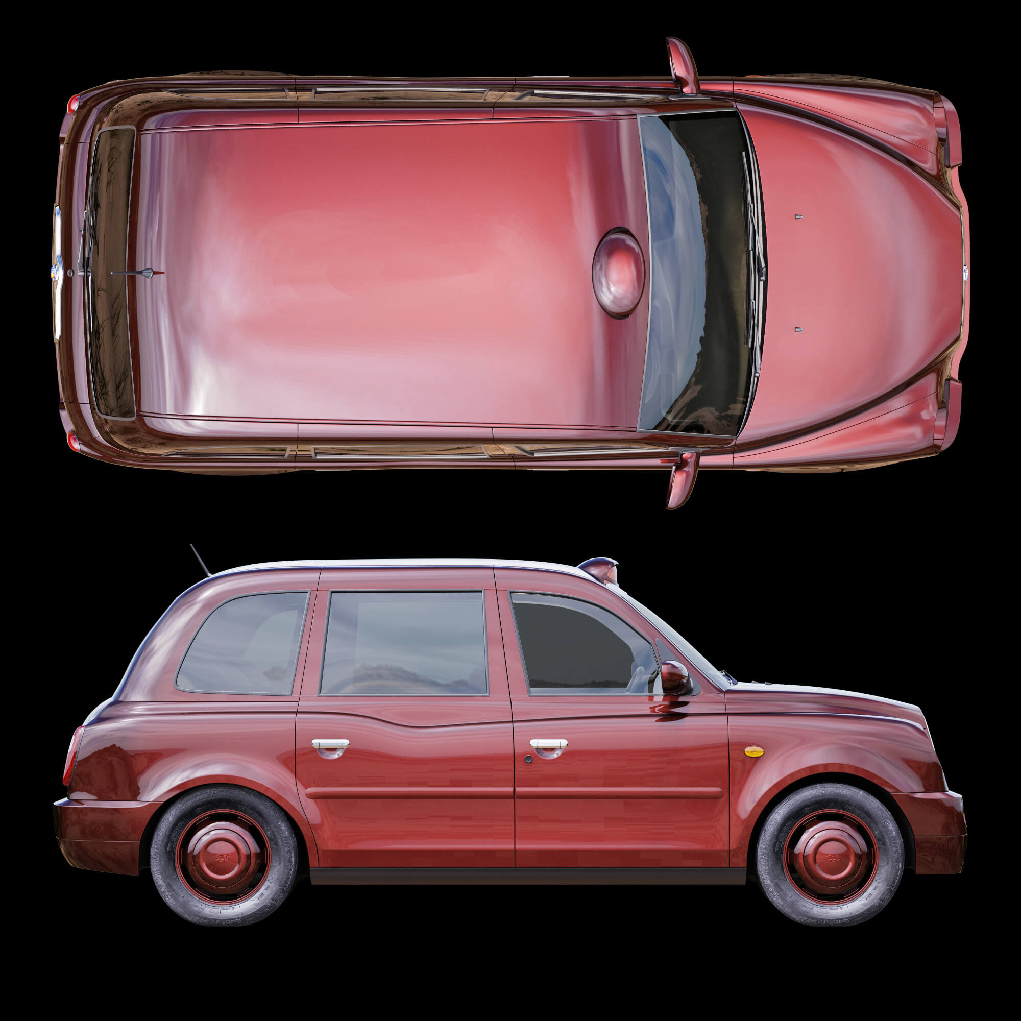 London Taxi Hackney Carriage TX4 - 3D Model by sta_84