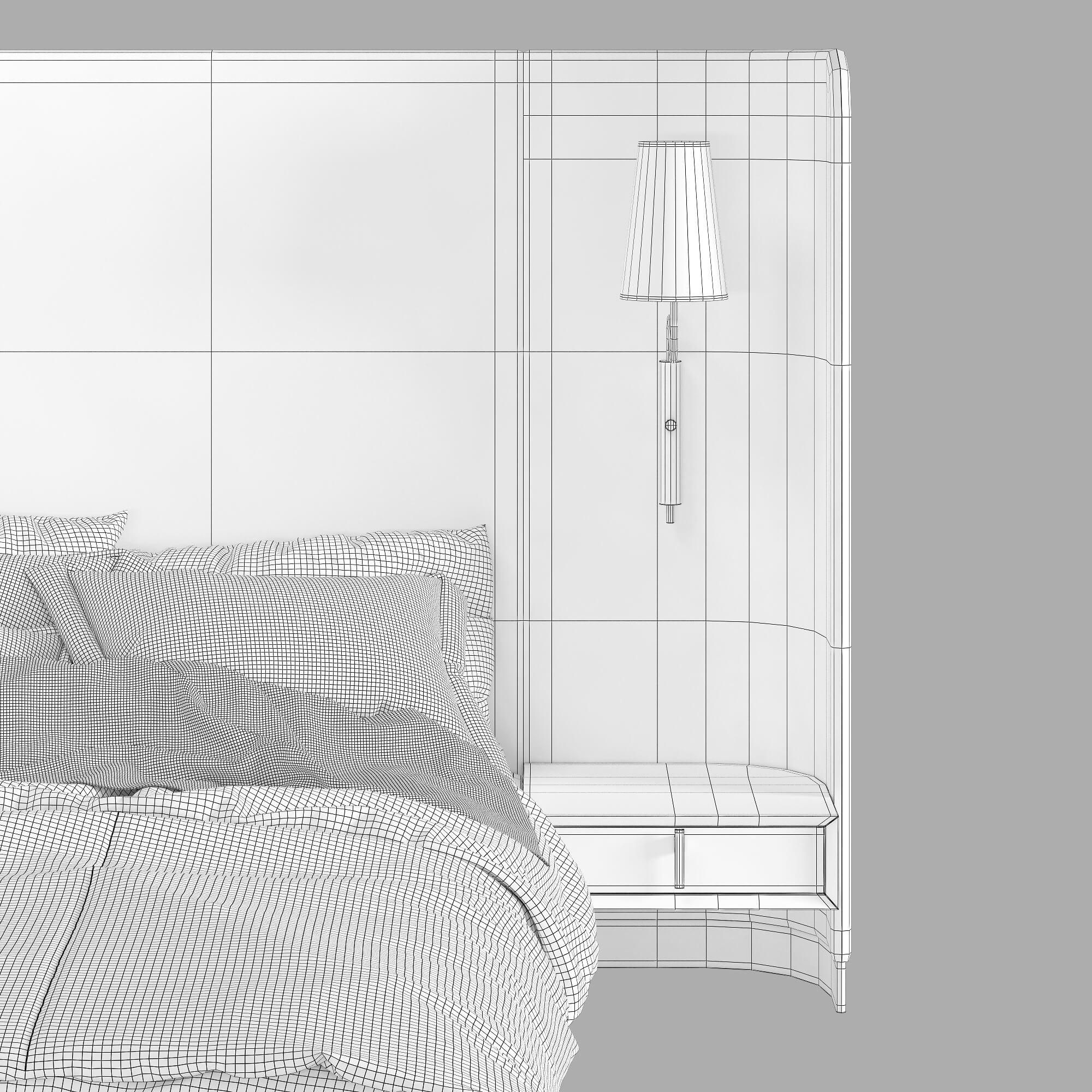 Modern Bed 003 - 3D Model by sta_84