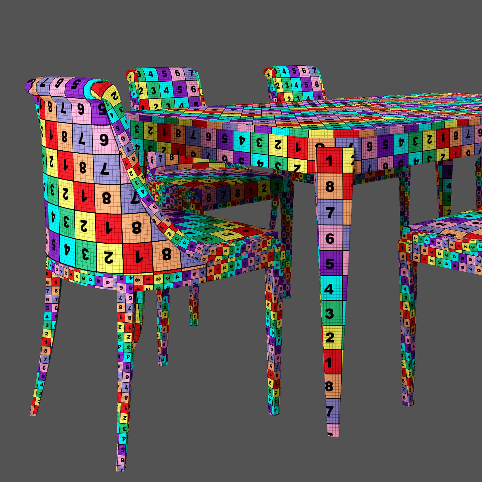 Morelato Dining Set 1 Art. 5790 Table Musa Chair - 3D Model by sta_84