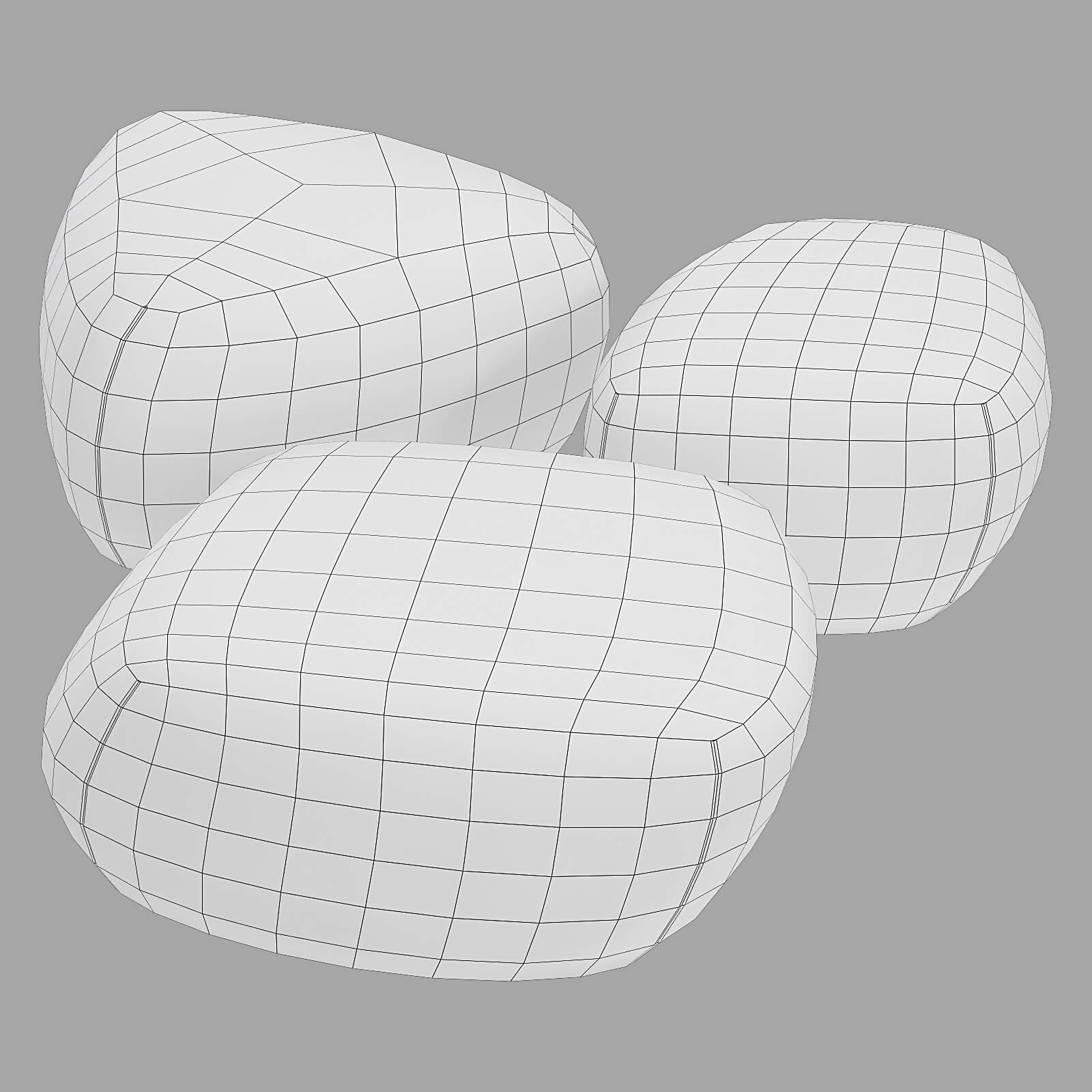 Moroso Pebble Ottoman - 3D Model by sta_84