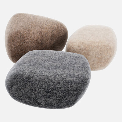 Moroso Pebble Ottoman - 3D Model by sta_84