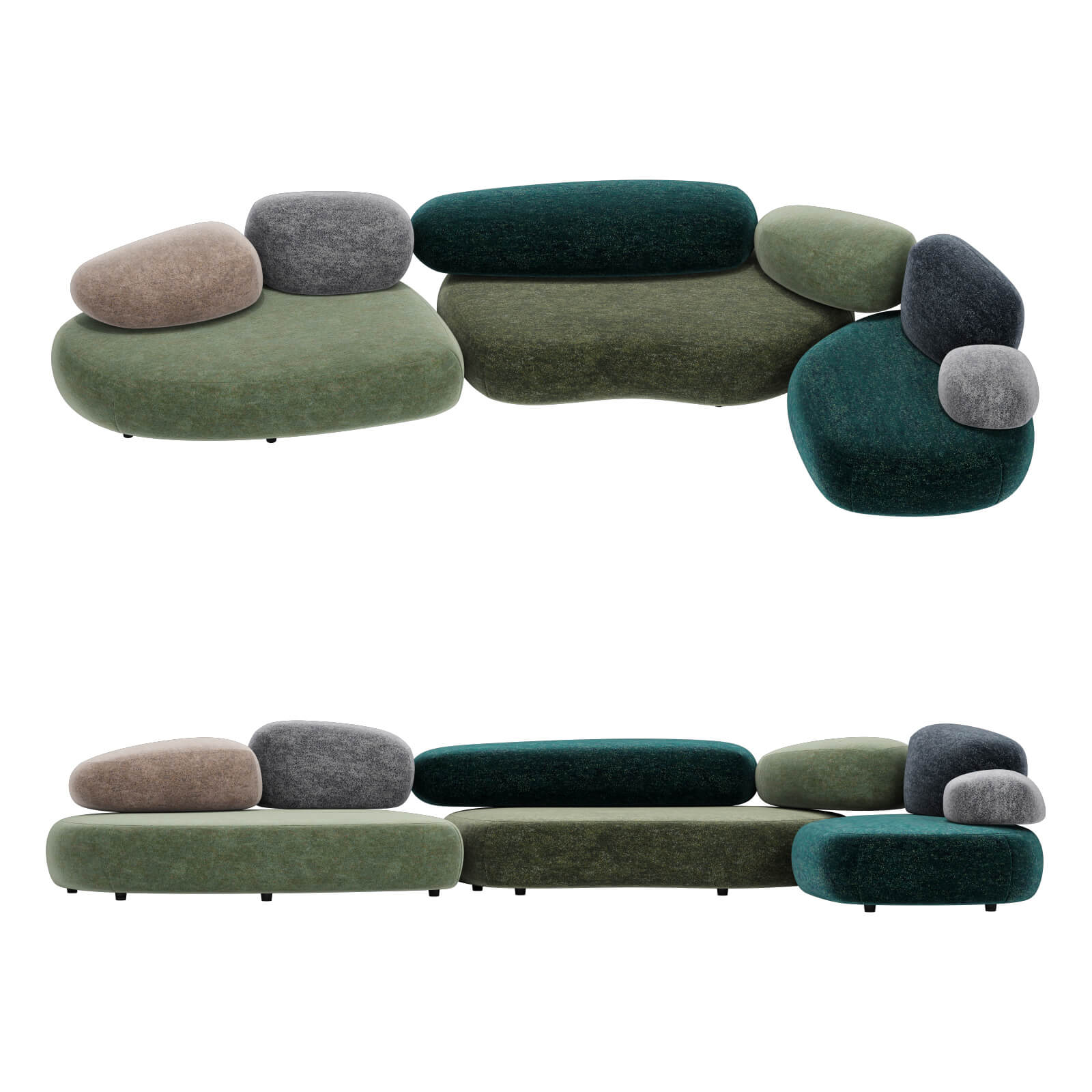 Moroso Pebble System Set 002 - 3D Model by sta_84