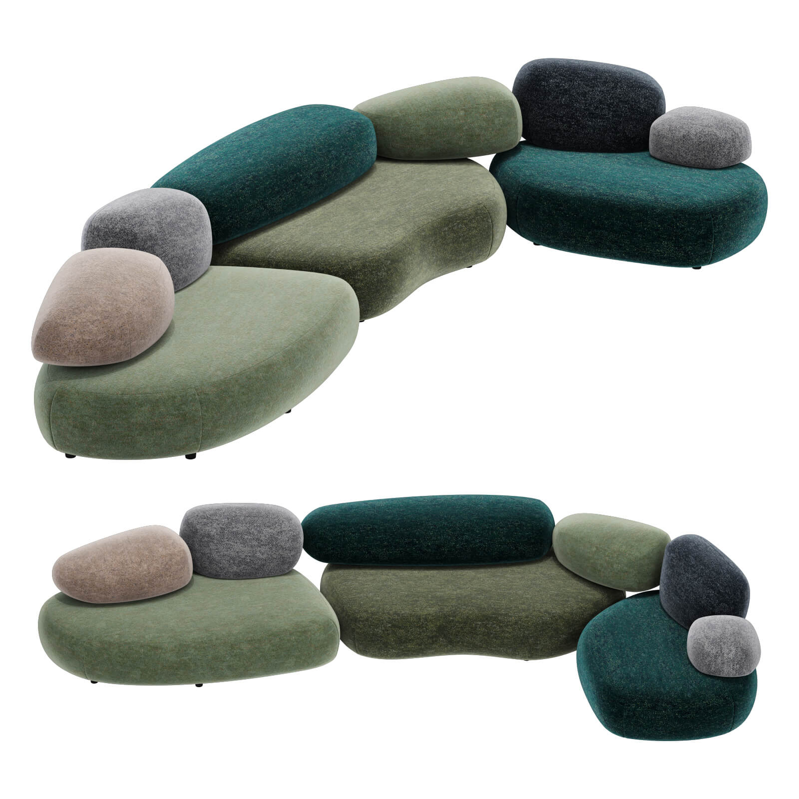 Moroso Pebble System Set 002 - 3D Model by sta_84