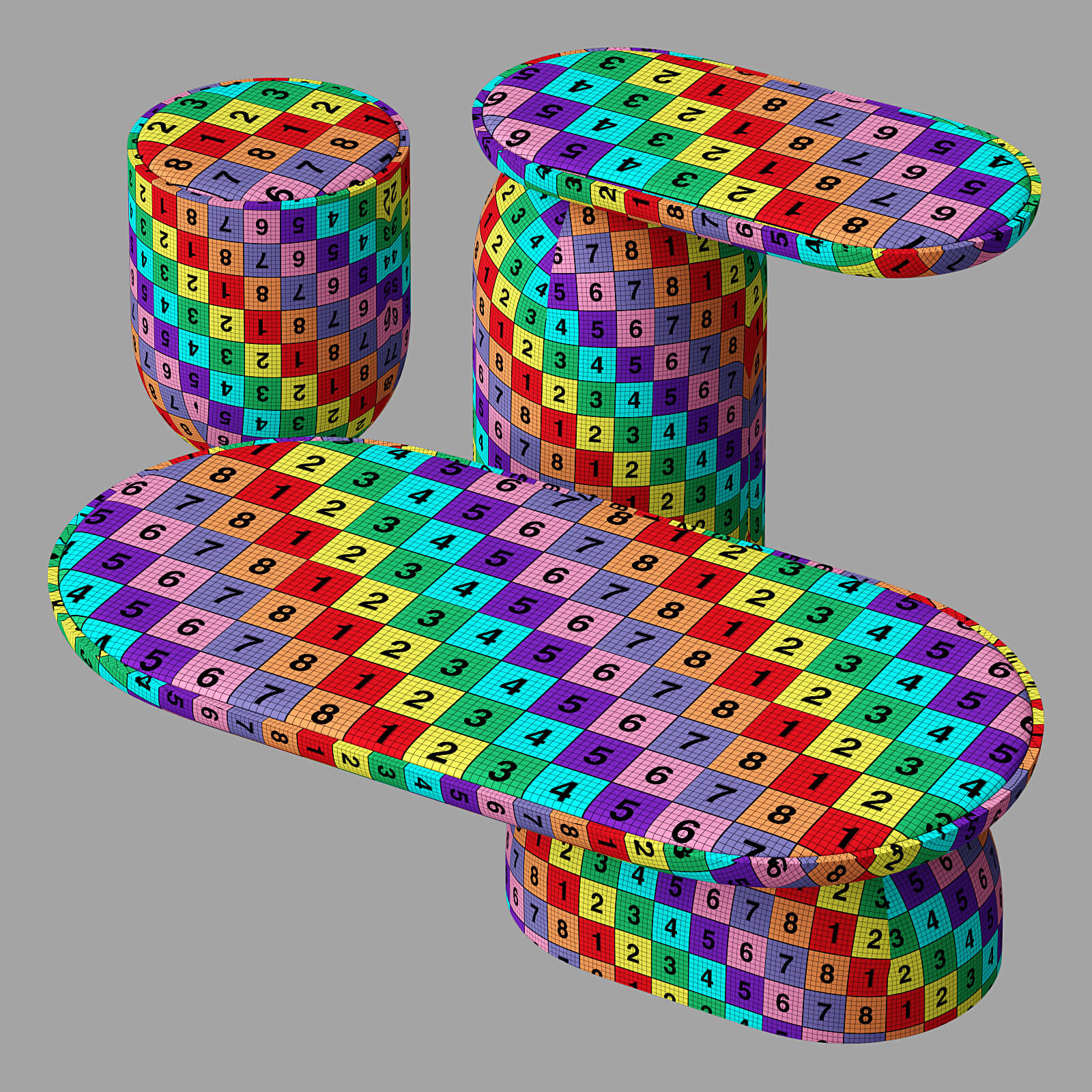 Mozea Quartam Coffee Table - 3D Model by sta_84